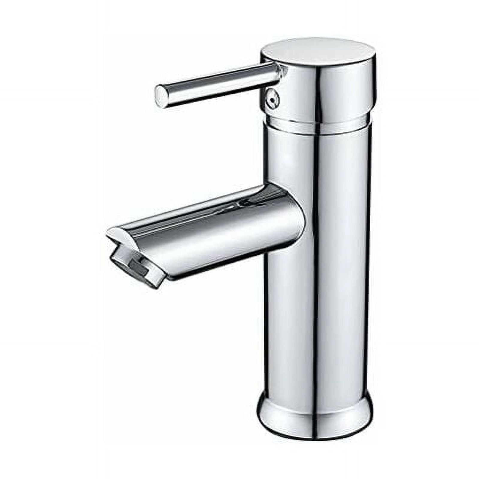 Single Handle Bathroom Faucet, Solid Brass Construction Chrome Finish ...