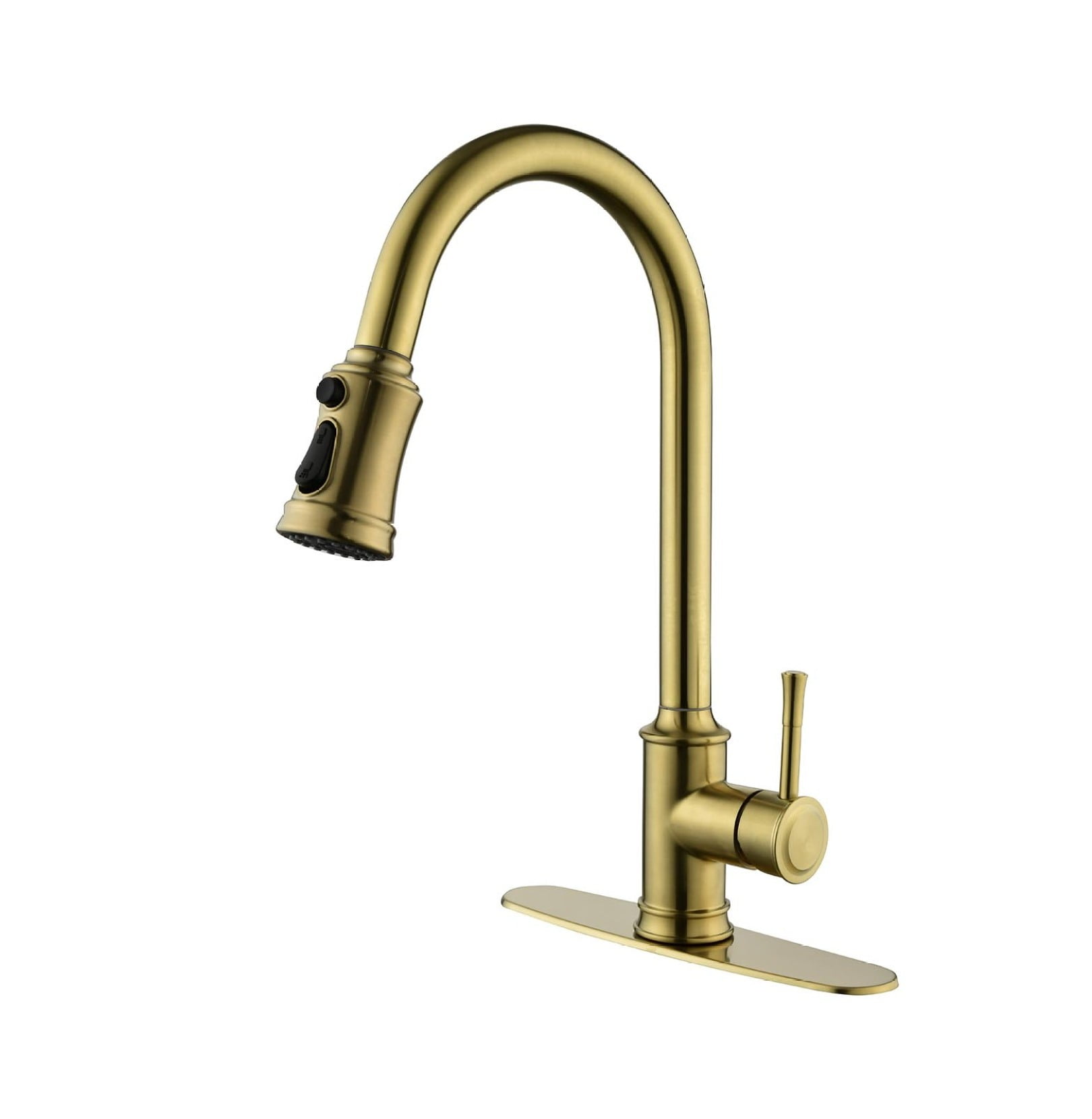 Single Handle High Arc Pull Out Kitchen Faucet,Single Level Stainless ...
