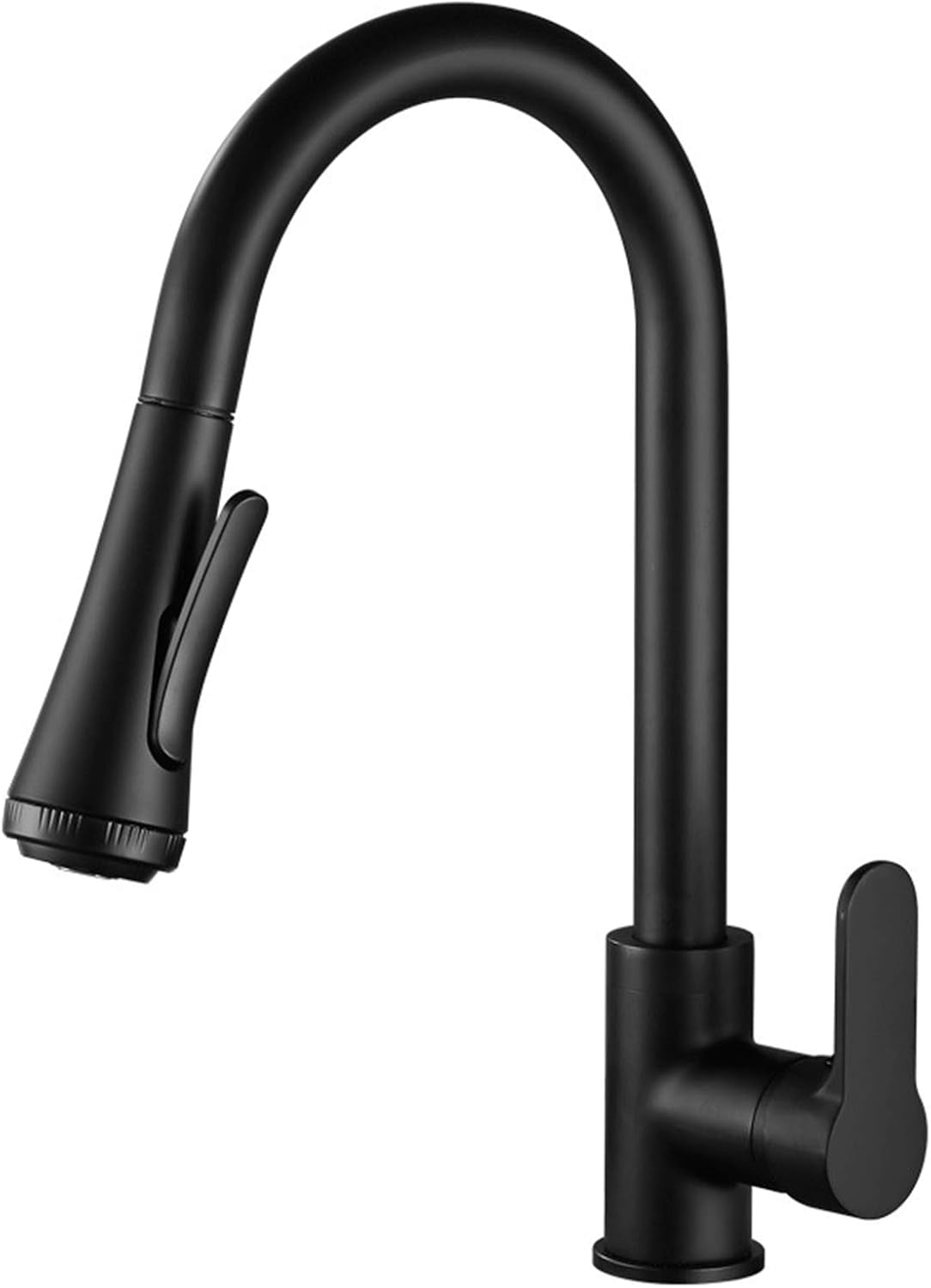Stainless Steel Kitchen Faucet with Pull Down Sprayer, 360°Rotation ...