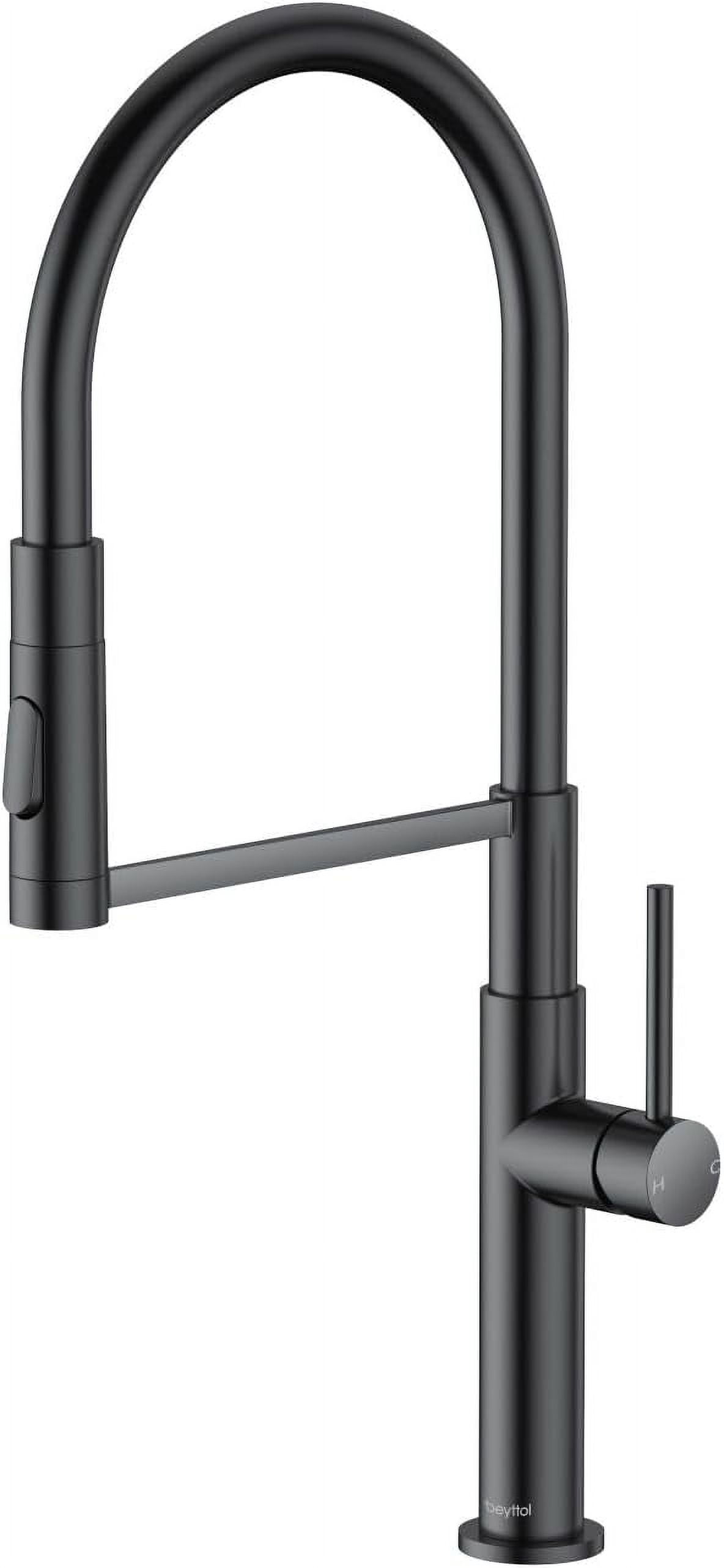 Single Handle Pull Down Sprayer Kitchen Faucet with Advanced Spray ...