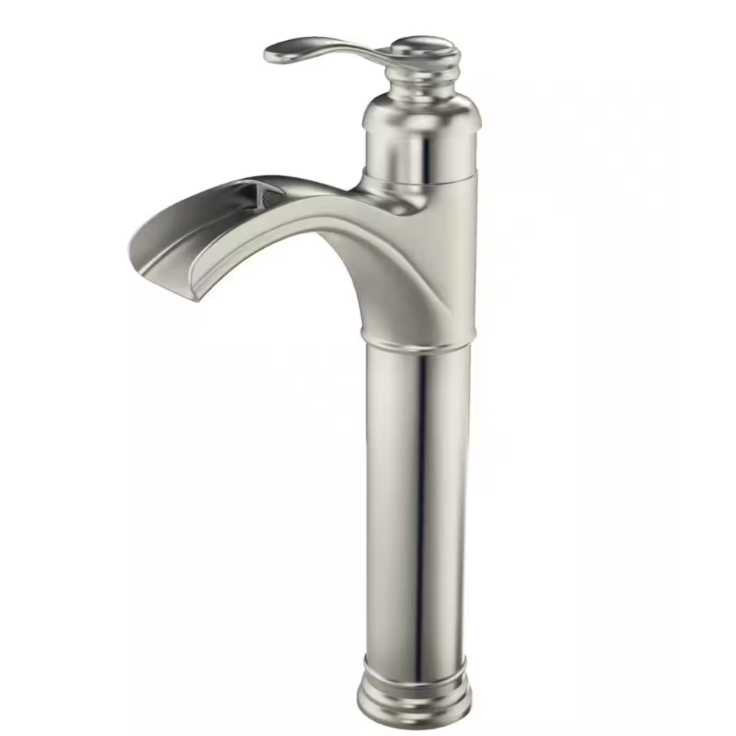 Single Handle Vessel Sink Faucet in Brushed Nickel - Walmart.com