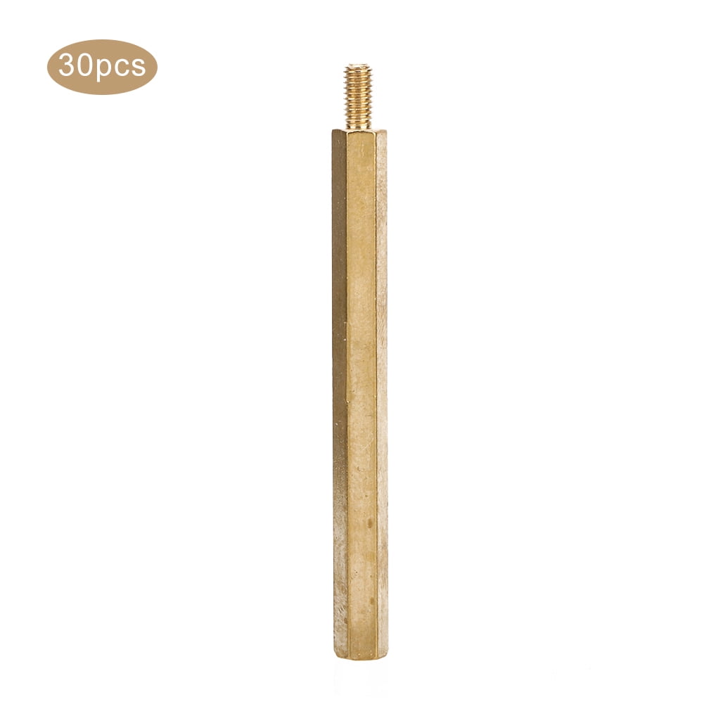 Single Head Hex Nut Kit for PCB Board - M3 Standoff Brass Couplings, 30 ...