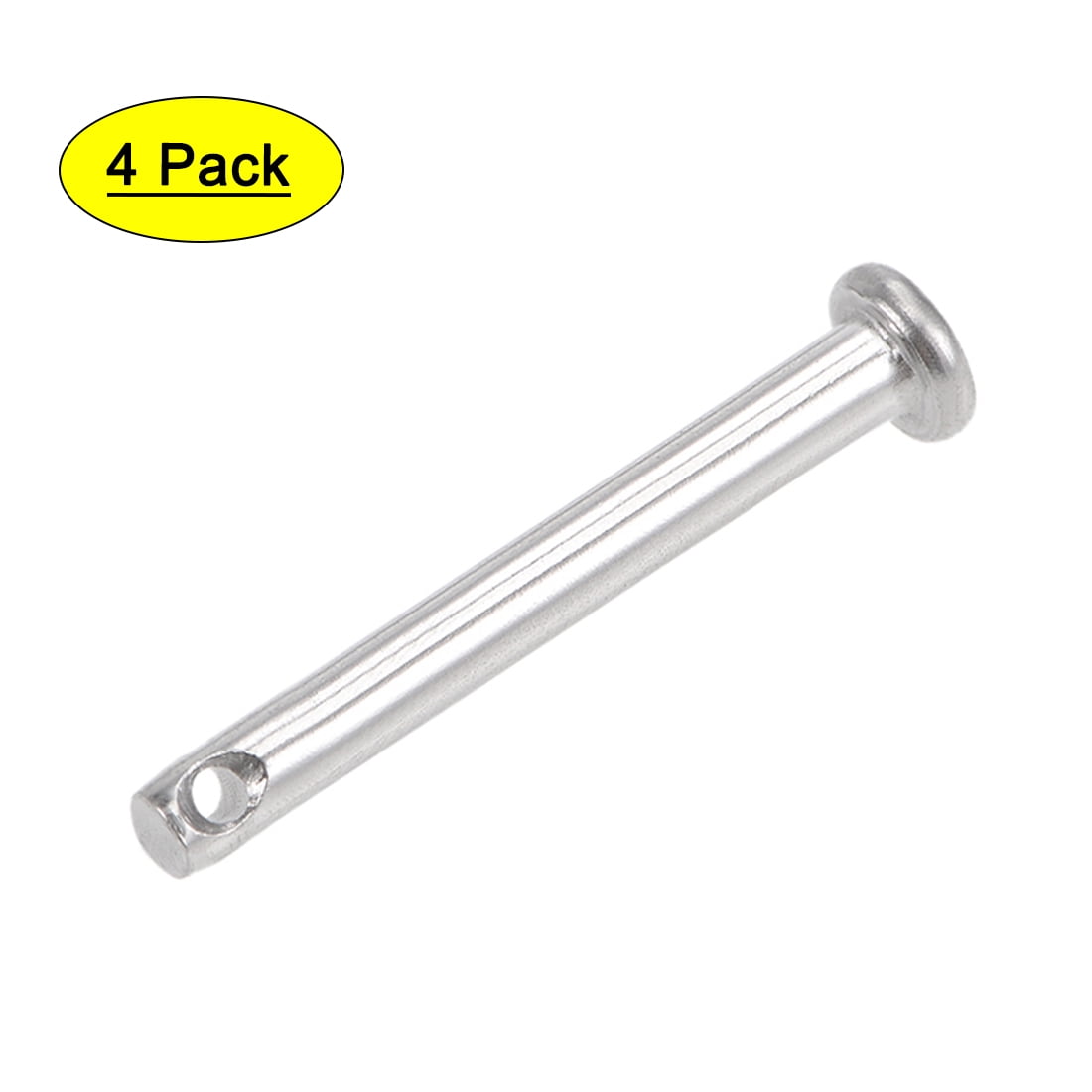 Uxcell Single Hole Clevis Pins 3mm x 25mm Flat Head 304 Stainless Steel Link Hinge Pin 4Pcs ...