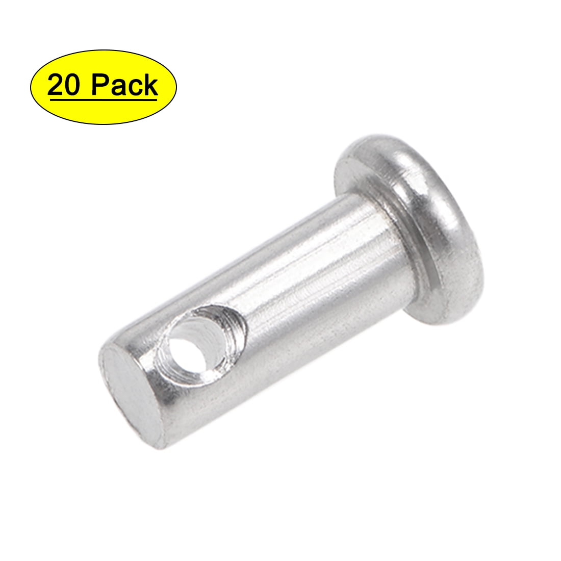 Single Hole Clevis Pins - 5mm x 12mm Flat Head 304 Stainless Steel Link ...