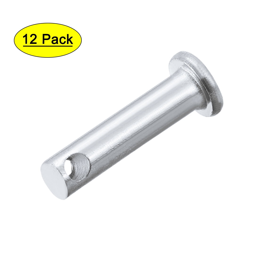 Single Hole Clevis Pins -5mm x 20mm Flat Head Zinc-Plating Solid Steel ...