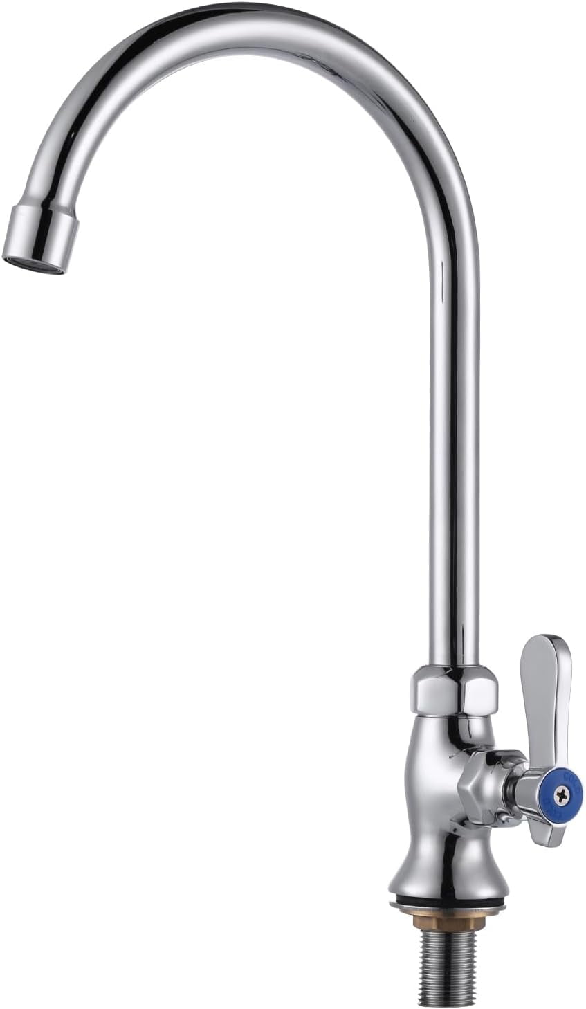 Single Hole Cold Water Faucet: Deck Mount Kitchen Cold Only - Brass ...