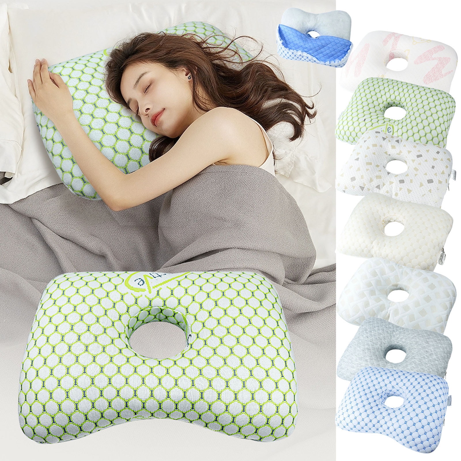 Single Hole Ear Pillow/Ear Protection Pillow - Relieve Ear Pressure ...