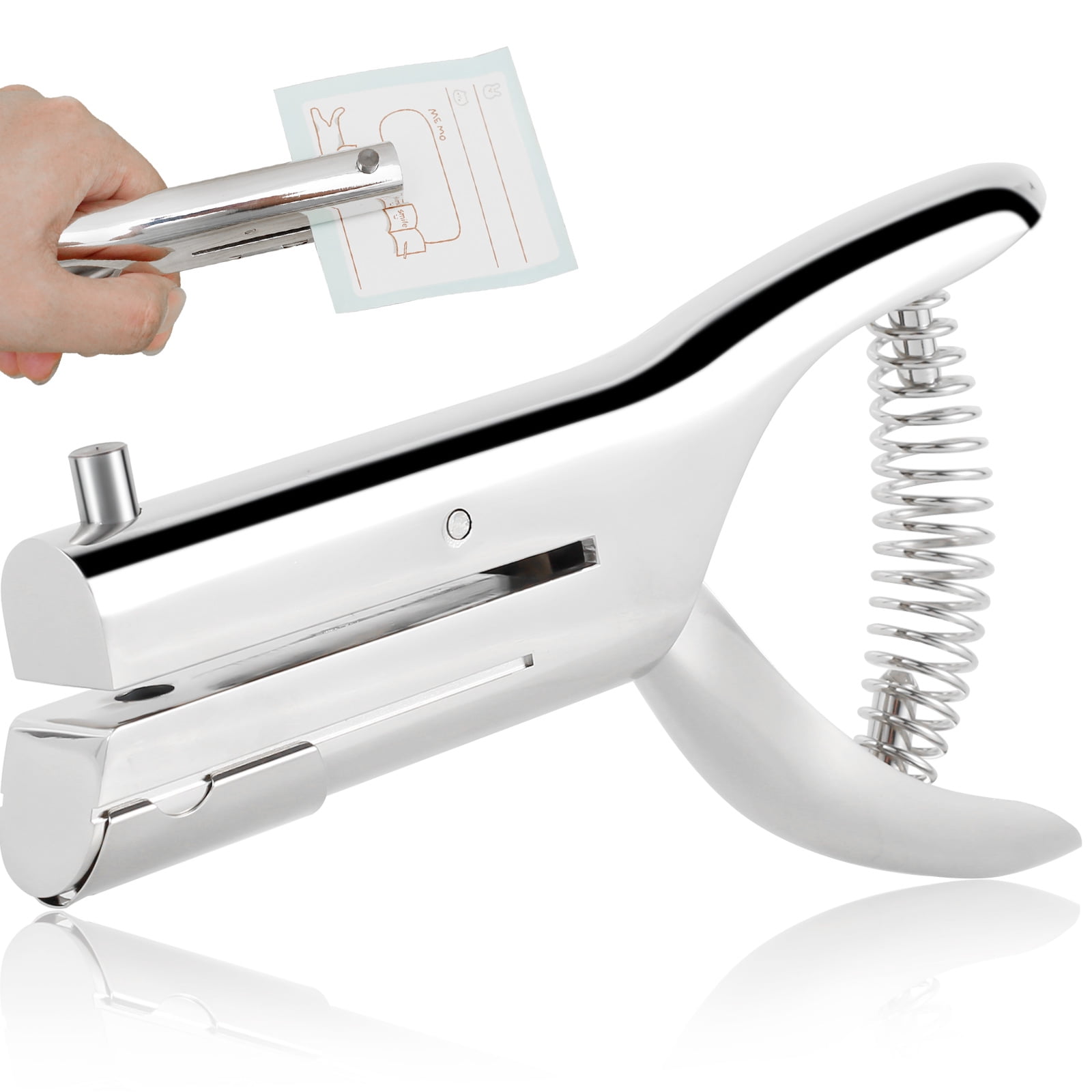 Single Hole Punch Heavy Duty 6mm/10mm Hole Puncher Handheld Paper Round ...