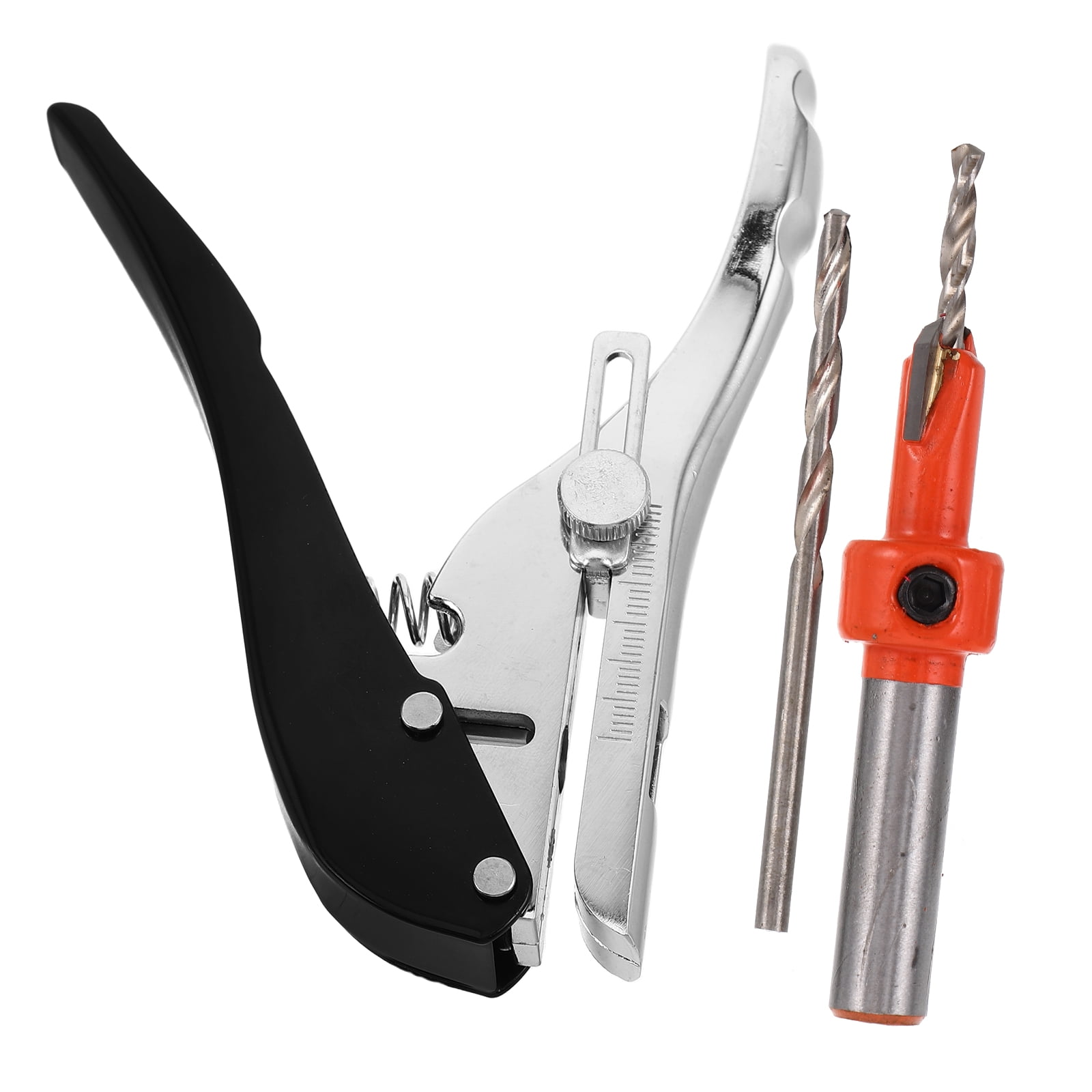 Single Hole Punch Heavy Duty Handheld Punching Too Adjustable Depth ...