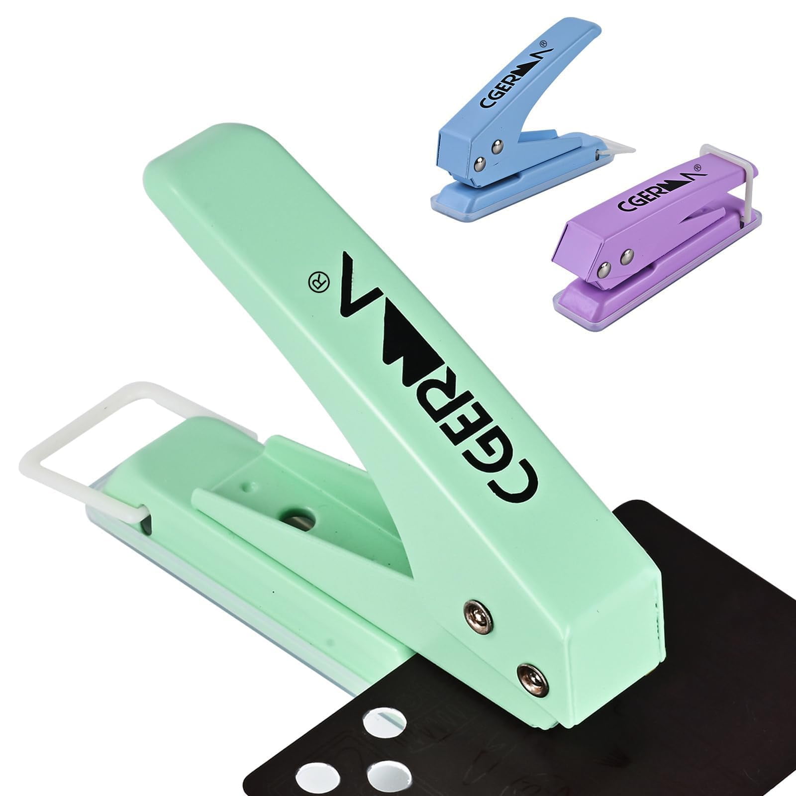 Single Hole Puncher, 3 MFF30 Pack ， 1/4" Hole, 50% Labor Savings, Heavy ...