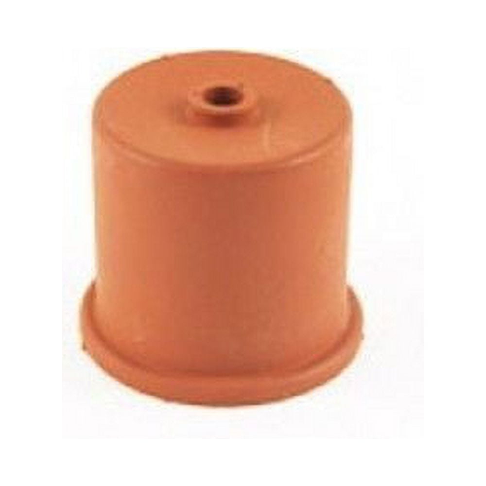 Single Hole Red Rubber Carboy Cap - Fits 5, 6, 6.5 and 7 Gallon Carboys ...