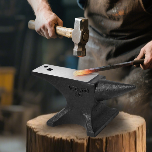 Single Horn Anvil 110Lbs/50kg Cast Steel Anvil, High Hardness Rugged ...