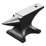 Single Horn Anvil 55lbs Cast Steel Anvil Round Horn Anvil for ...