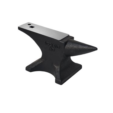 KFFKFF Single Horn Anvil 55Lbs,Cast Iron Anvil Blacksmith Withstands ...