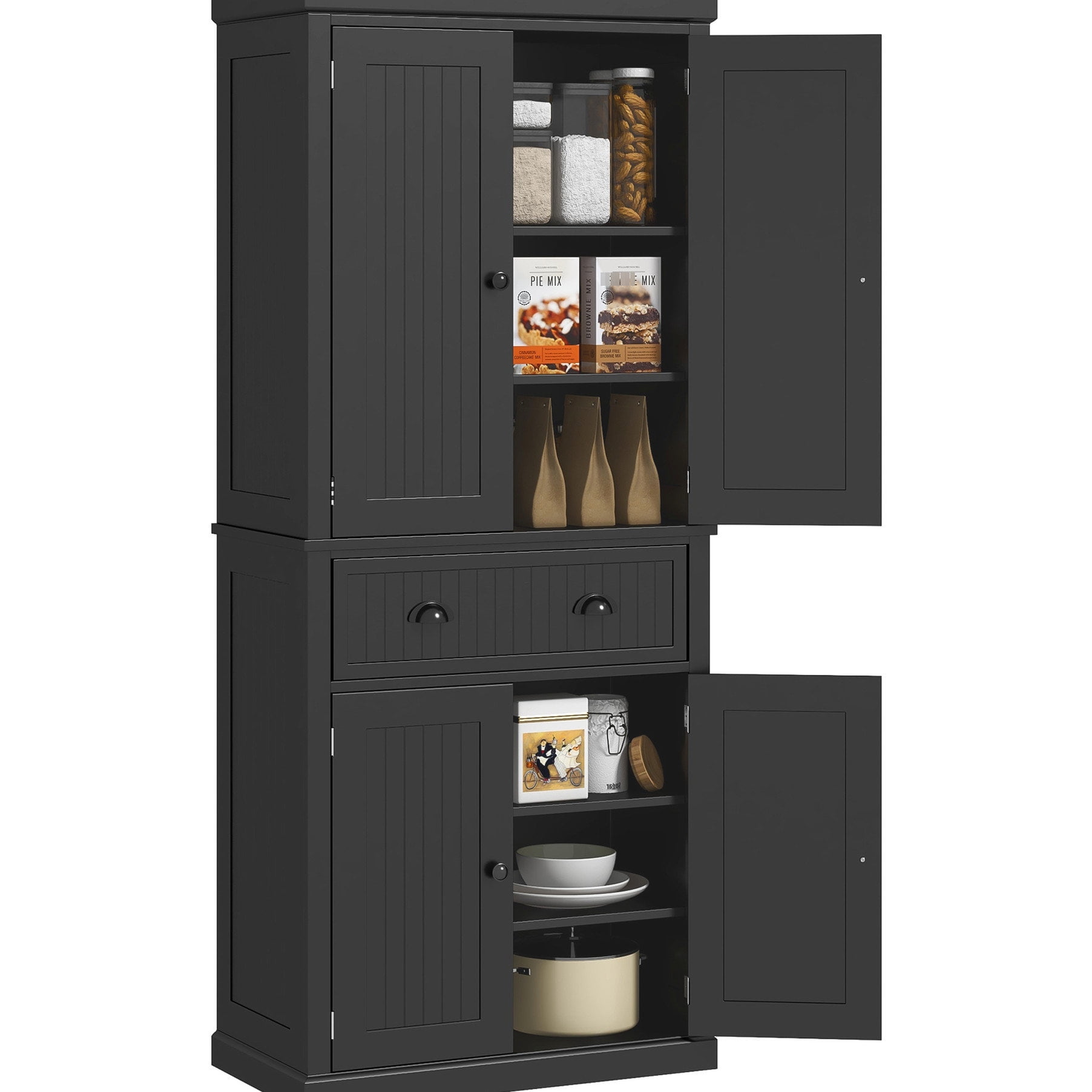 Single Large Display Alcove Pantry - Showcase Items in Kitchen ...