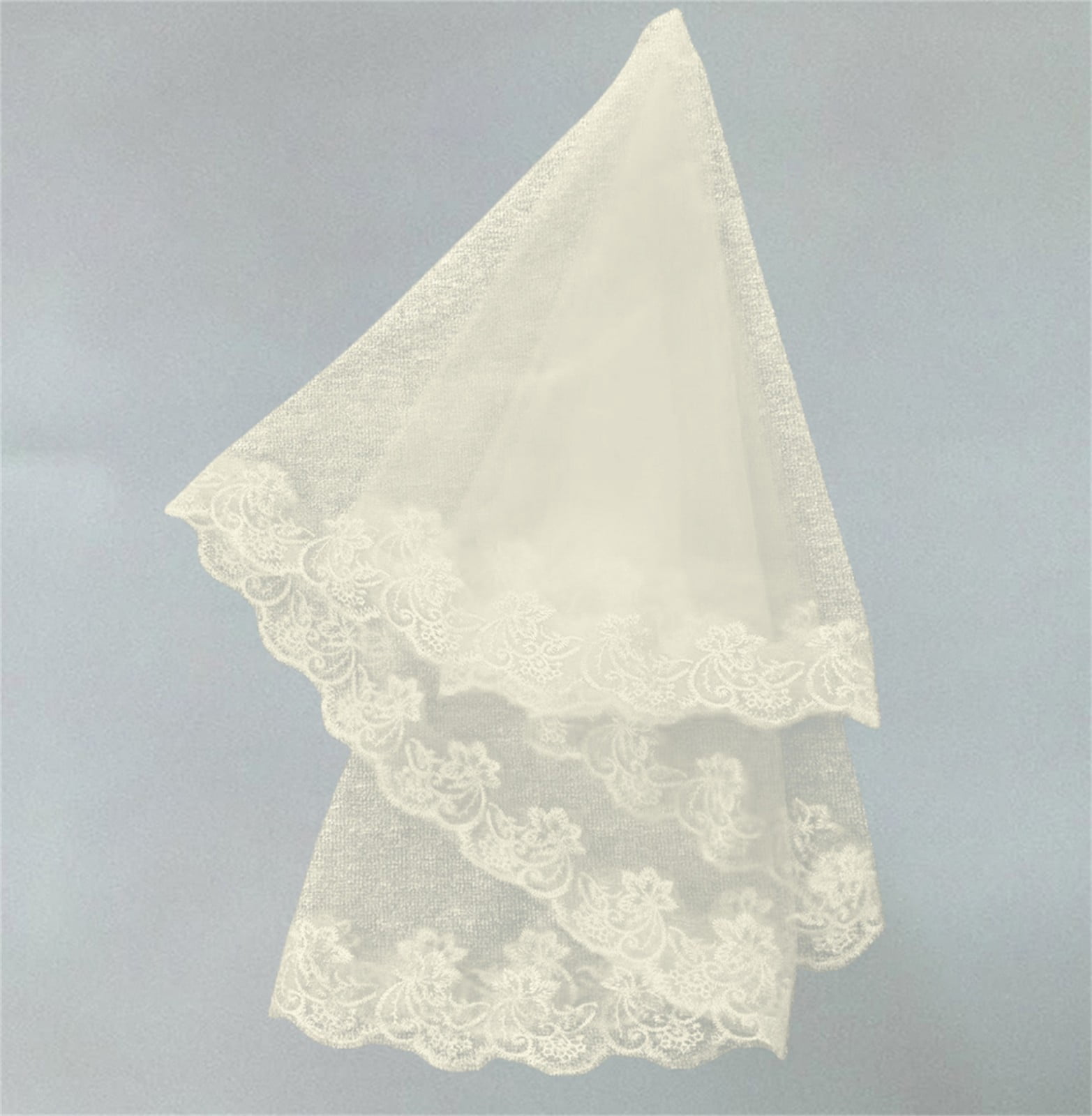 Single Layer Lace Wedding Veil, Soft Tulle Bridal Veil for Bride ...