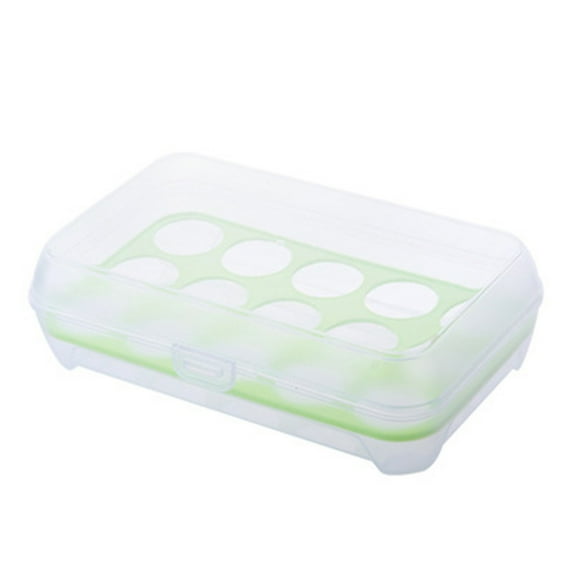 Single Layer Refrigerator Food 15 Eggs Airtight Storage Container ...