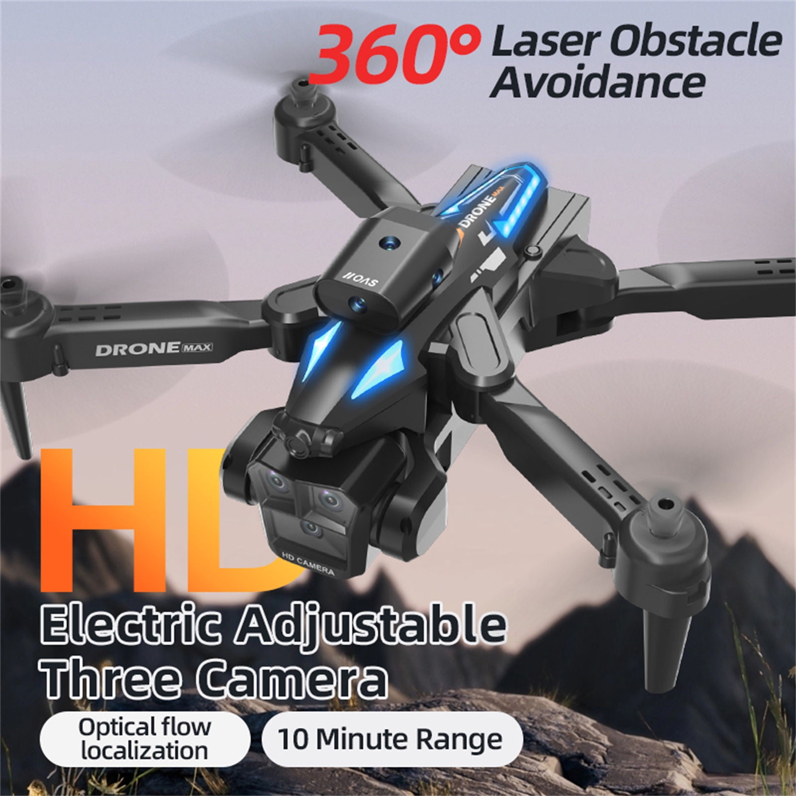 Single Lens UAV Four-way Obstacle Avoidance Optical Positioning ...