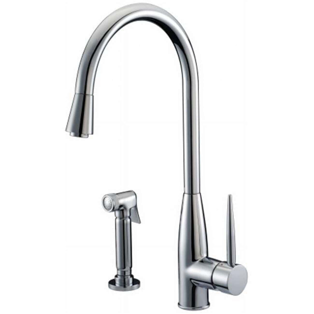 Single-Lever Kitchen Faucet with Side Spray - Chrome - Walmart.com