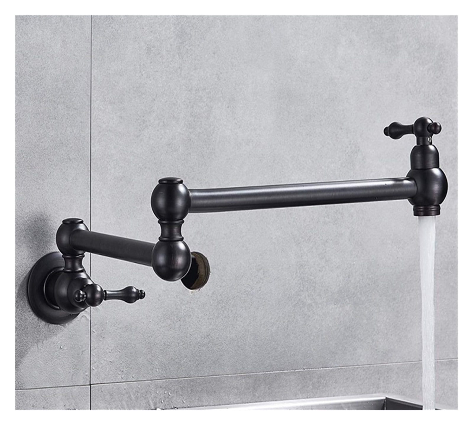 Single Lever Rotate Folding Spout Bathroom Kitchen Faucet Wall Mount ...