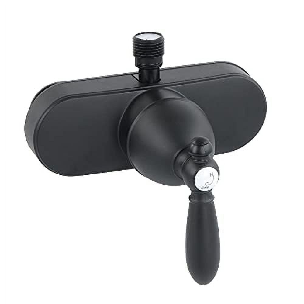 Single Lever Shower Valve, 1pc - Matte Black RV Bathroom Faucet Valve ...