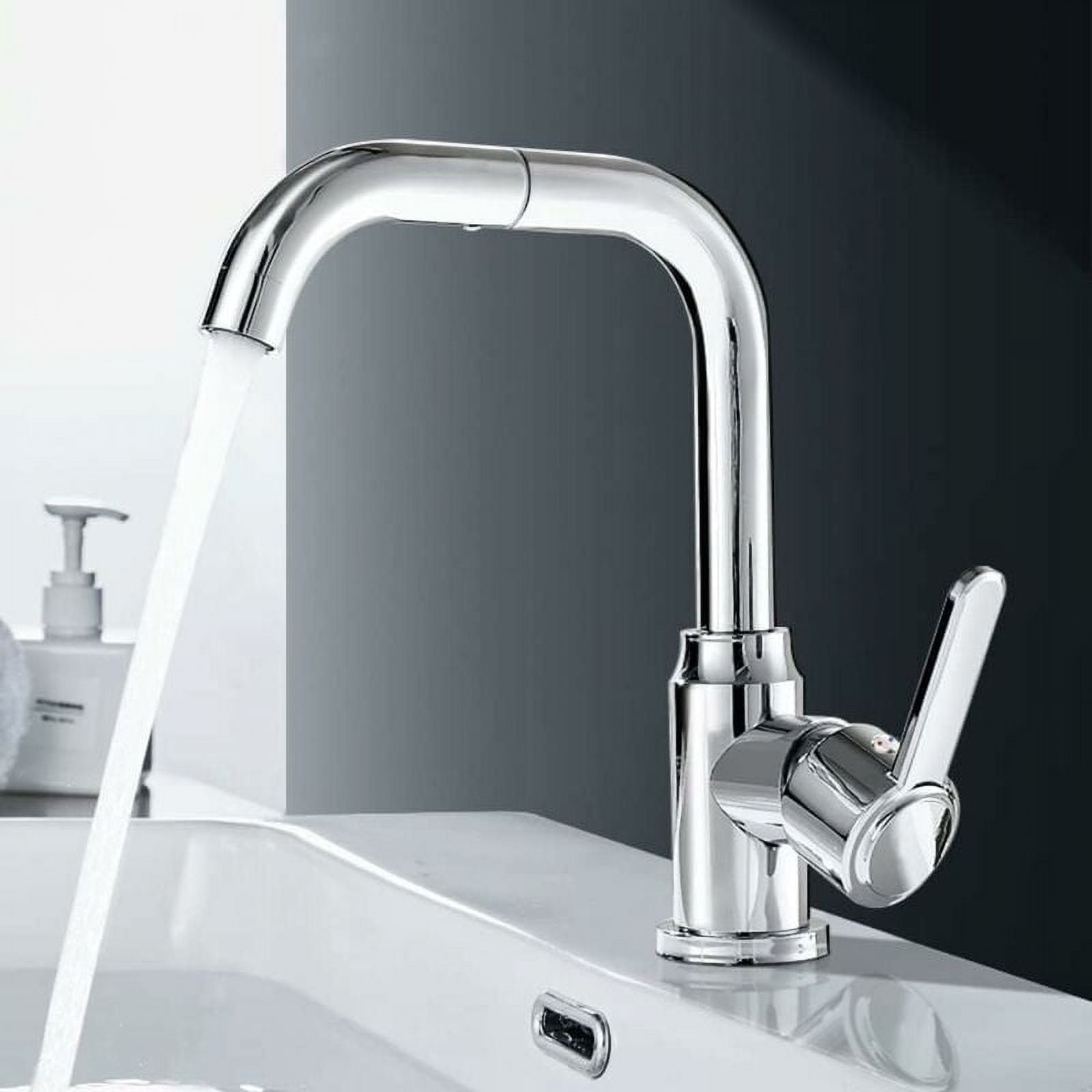 Single Lever Sink Mixer Tap for Basin or Vessel, Chrome Stainless Steel ...