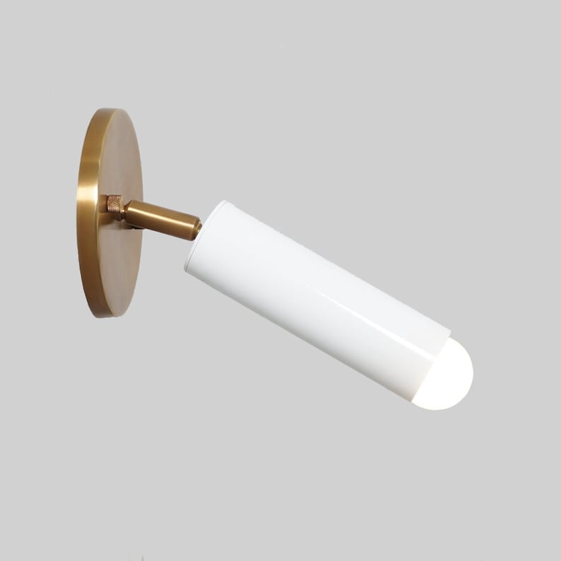 Single Light Articulated Sconce Mid-Century Modern Stilnovo Style Brass ...