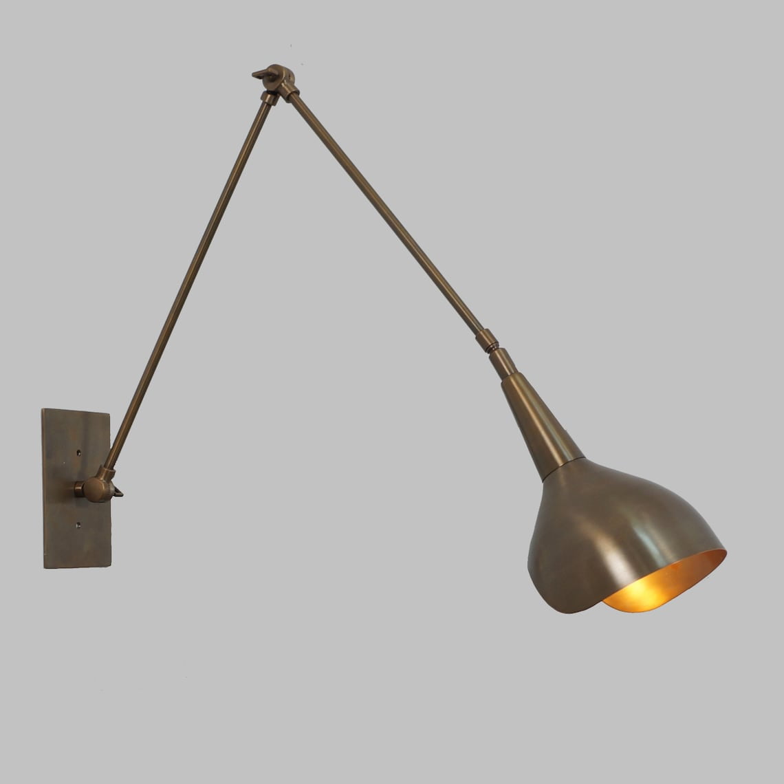 Single Light Articulated Sconce Mid-Century Modern Stilnovo Style Solid ...
