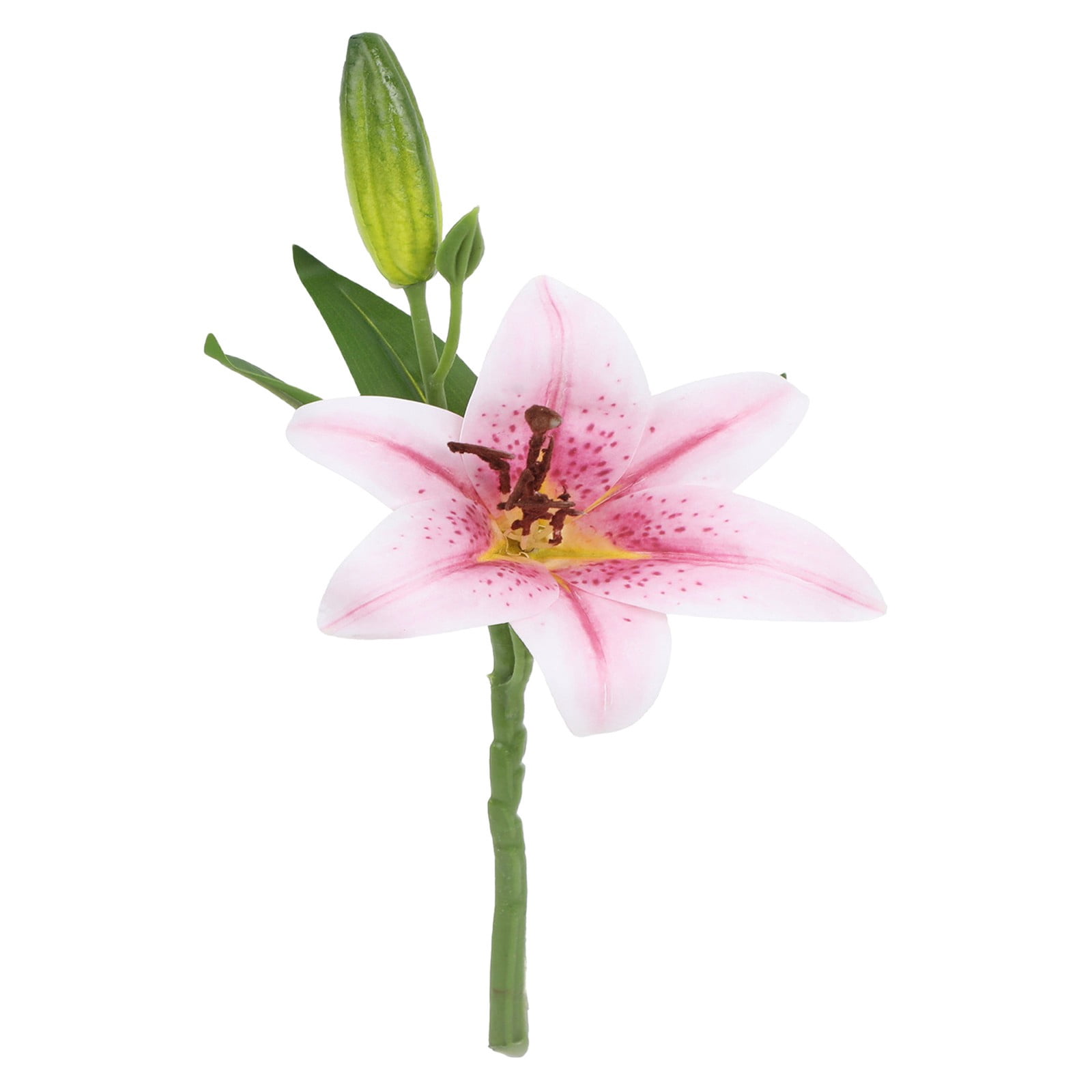 Single Light Pink Artificial Lily – Exquisite Faux Flower for Indoor ...