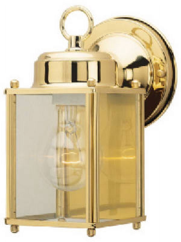 Single Light Square Wall Lantern Polished Solid Brass Finish, Each ...