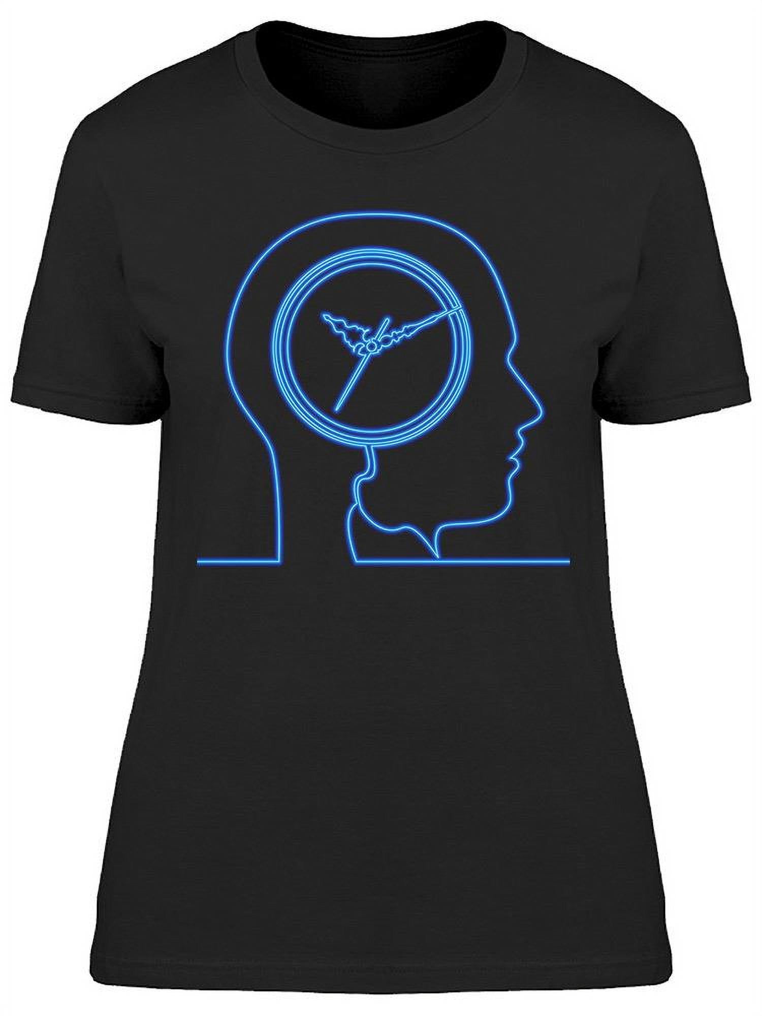 Single Line Neon Head T-Shirt Women -Image by Shutterstock, Female ...