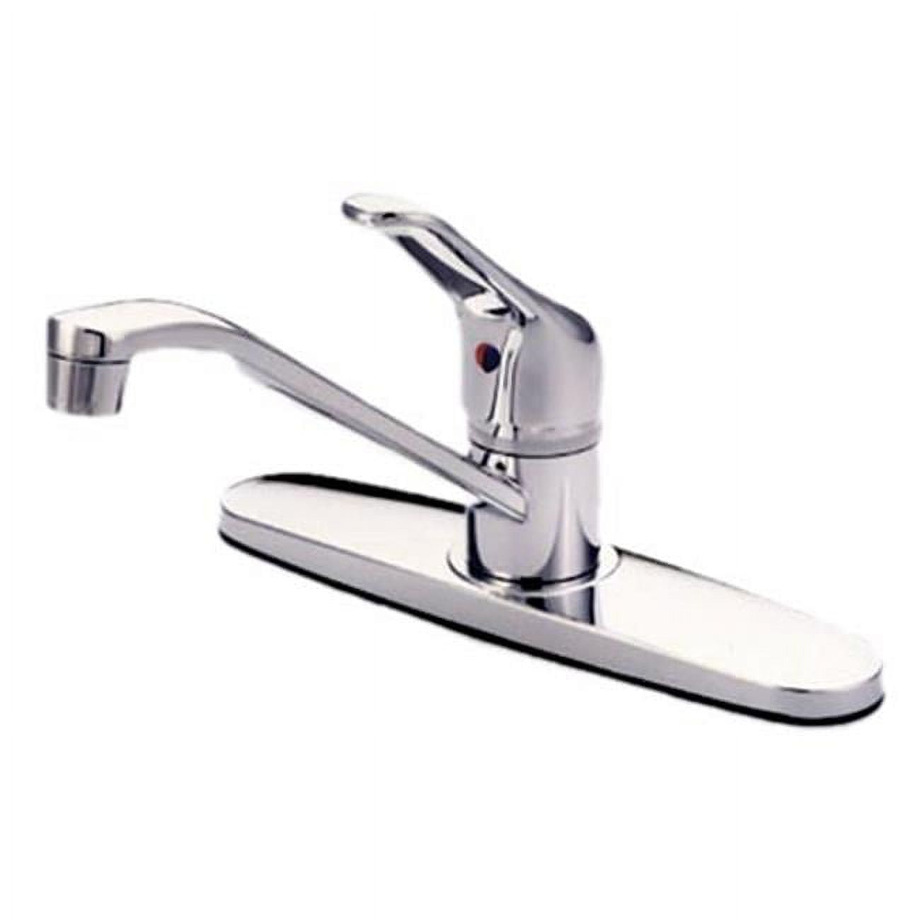 Single Loop Handle Kitchen Faucet With Out Sprayer - Polished Chrome ...