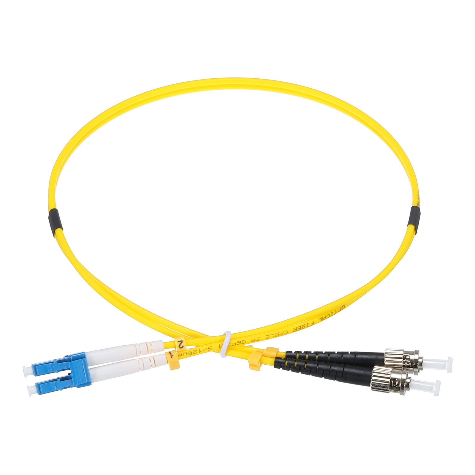 Single-Mode Duplex Fiber Patch Cable 0.5m/1.6Ft LSZH Fiber Optic LC-ST ...
