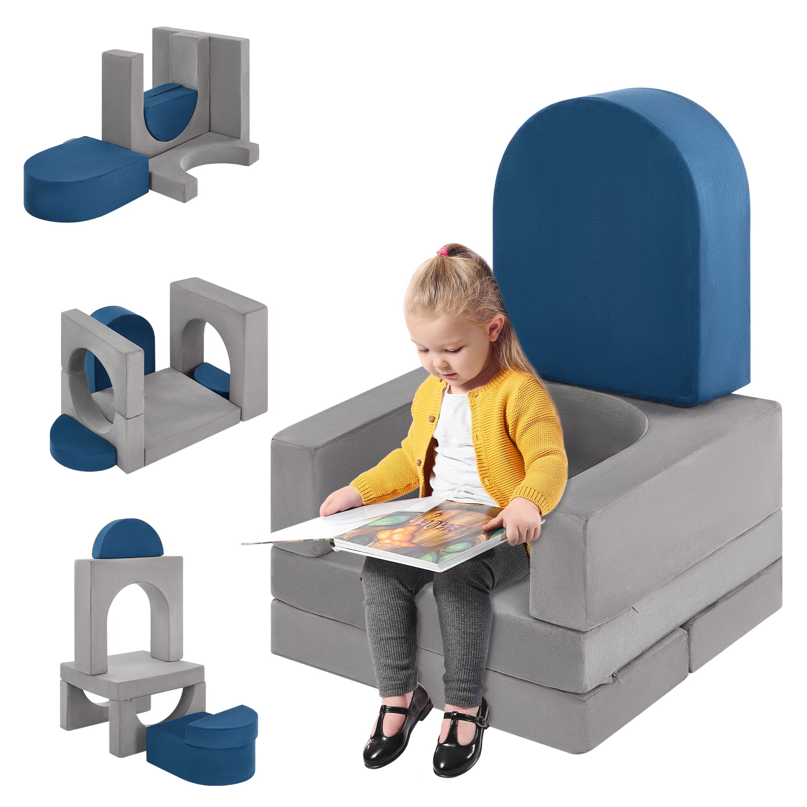 Single Modular Kids Play Couch,Kids Toddler Couch,Child Sectional Sofa ...