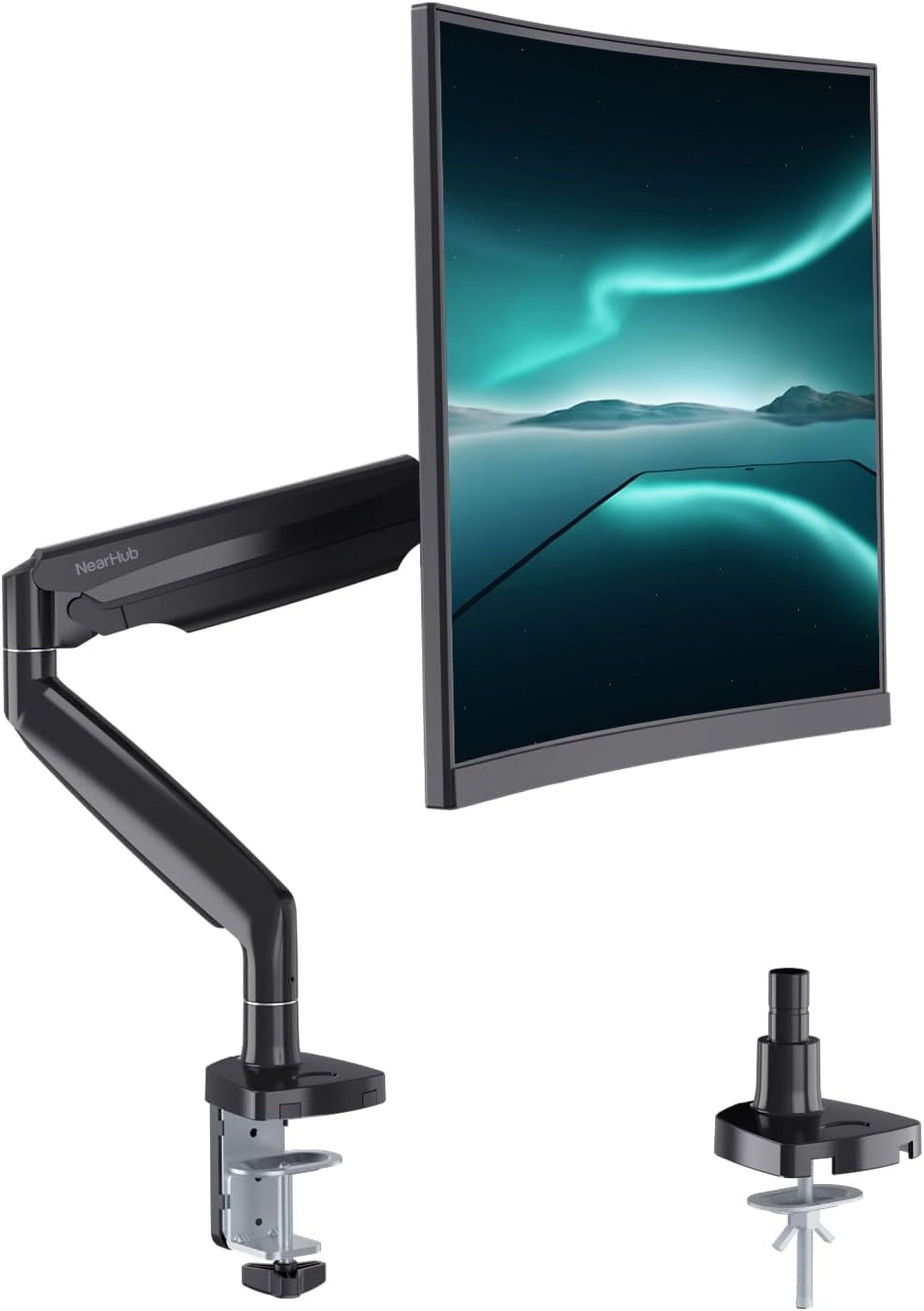 Single Monitor Arm Holds to 28.6 lbs, Ultrawide Monitor Stand for 35 ...