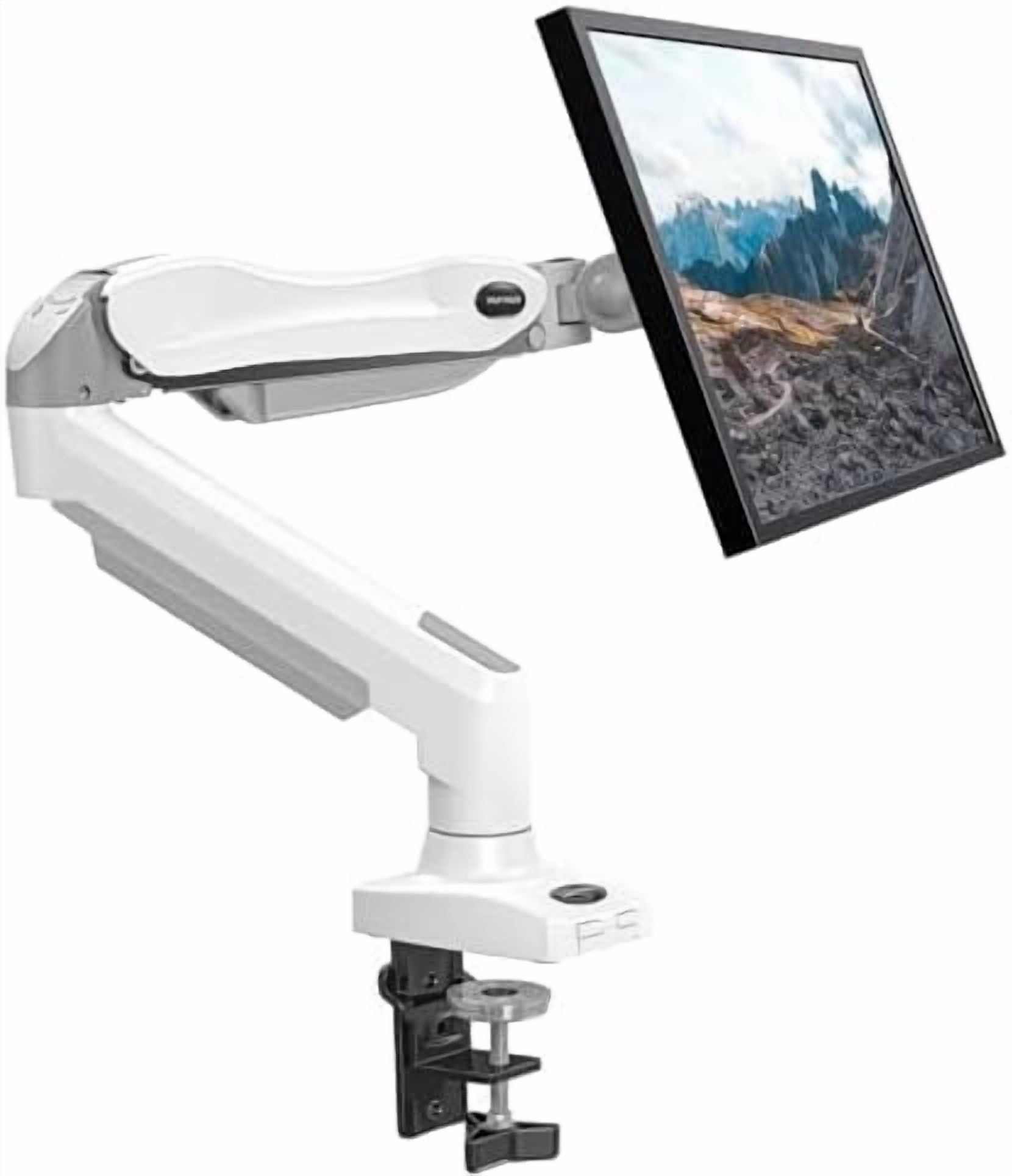 Single Monitor Mount, 13 to 32 Inch Gas Spring Monitor Arm, Adjustable ...