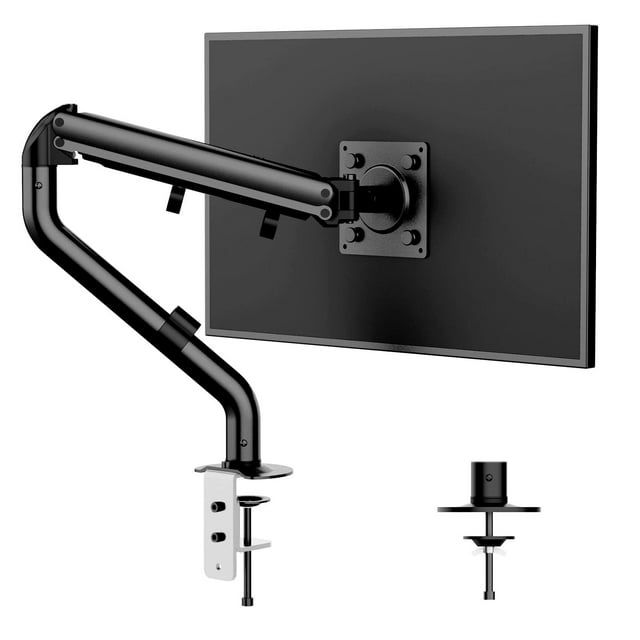 Single Monitor Desktop Arm Stand, Adjustable Spring Desk Mount, Swivel ...