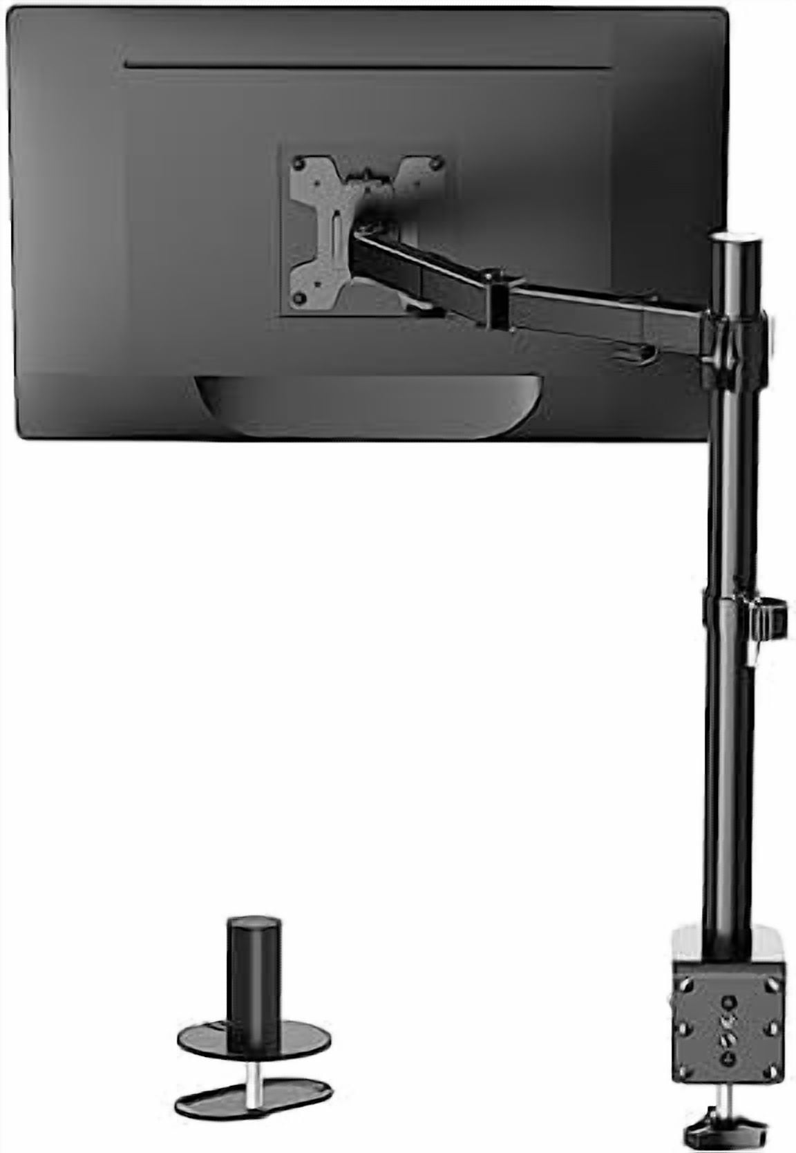 Single Monitor Stand Desk Mount, 39 inch Tall Monitor Stand Fully ...
