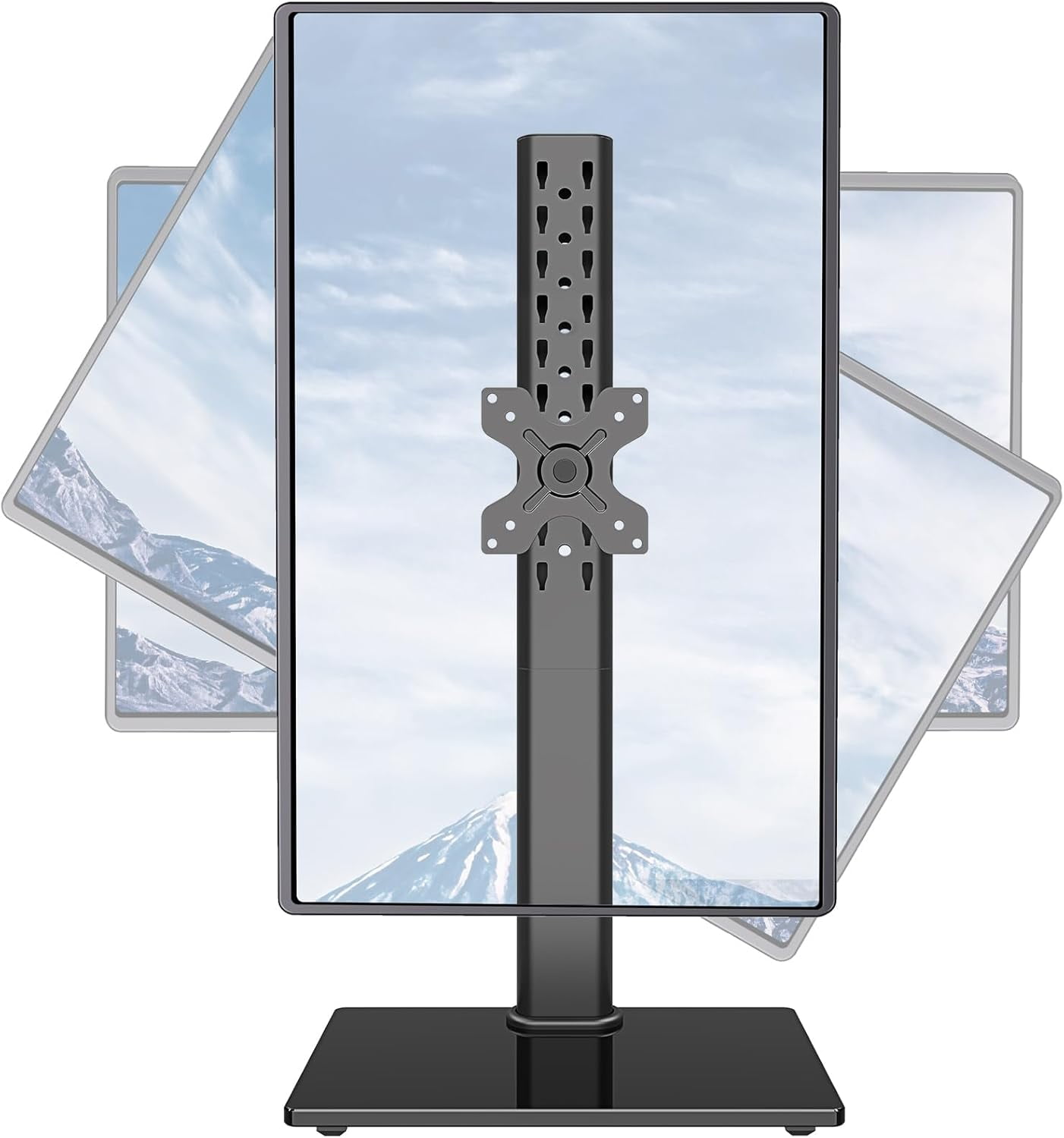 Single Monitor Stand, Freestanding Ultrawide Monitor Mount for Desk ...