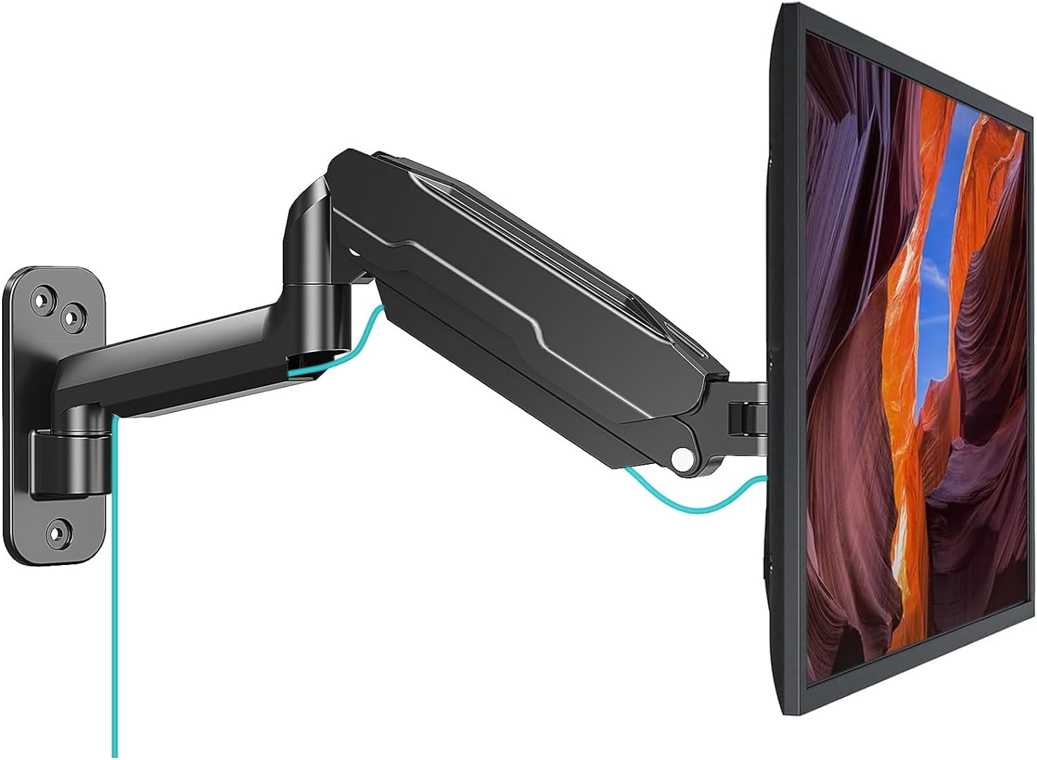 Single Monitor Wall Mount for 13 to 32 Inch Computer Screens, Gas ...