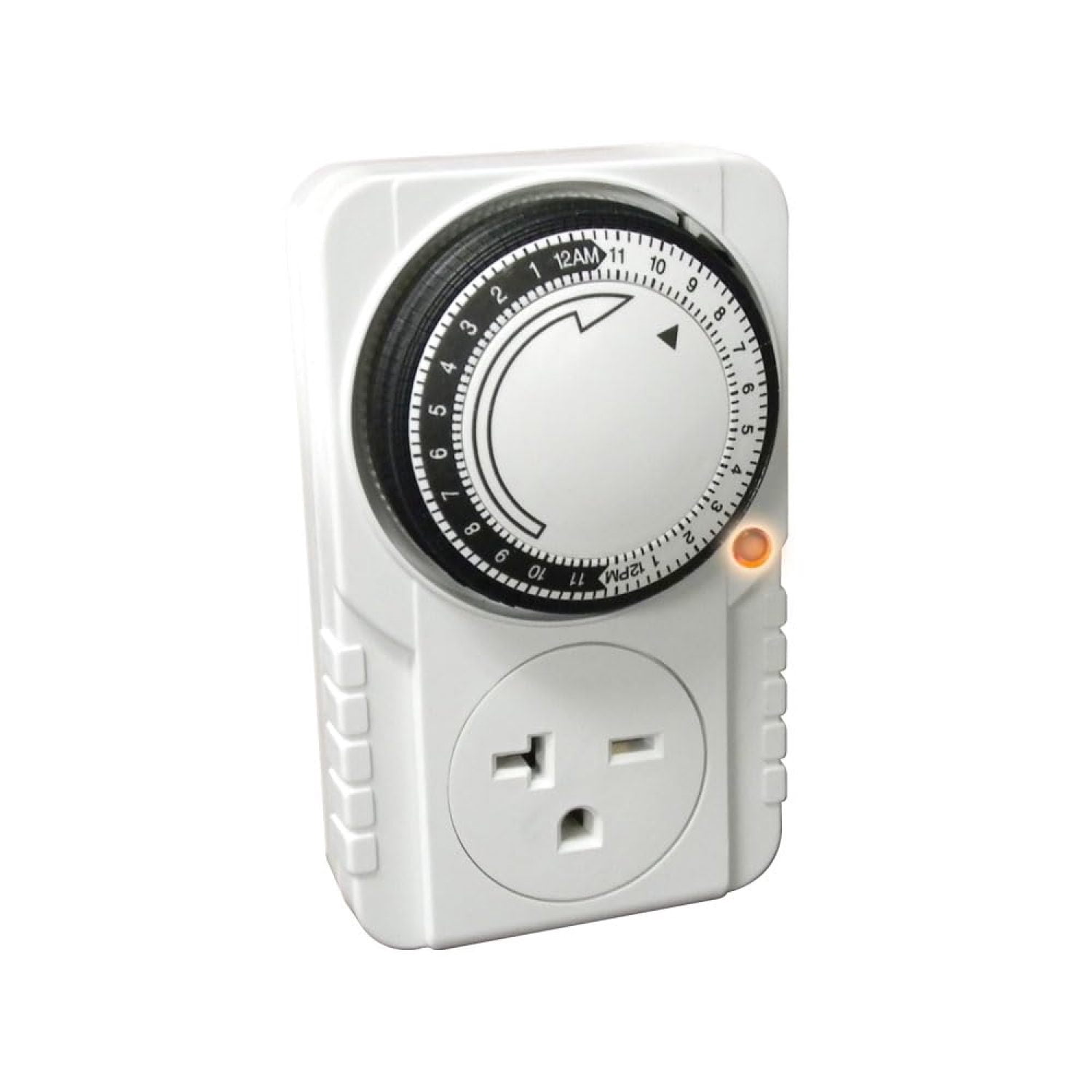 Single Outlet 24 Hour Programmable 240v Mechanical Timer Wall Plug for ...