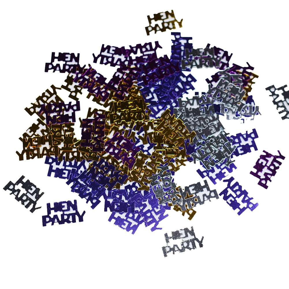 Sparkling Hen Party Confetti - Single Letter Decorations for Wedding ...