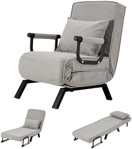 Single Person Sofa Bed Sleeper Chair Convertible Chaise Lounge Couch ...