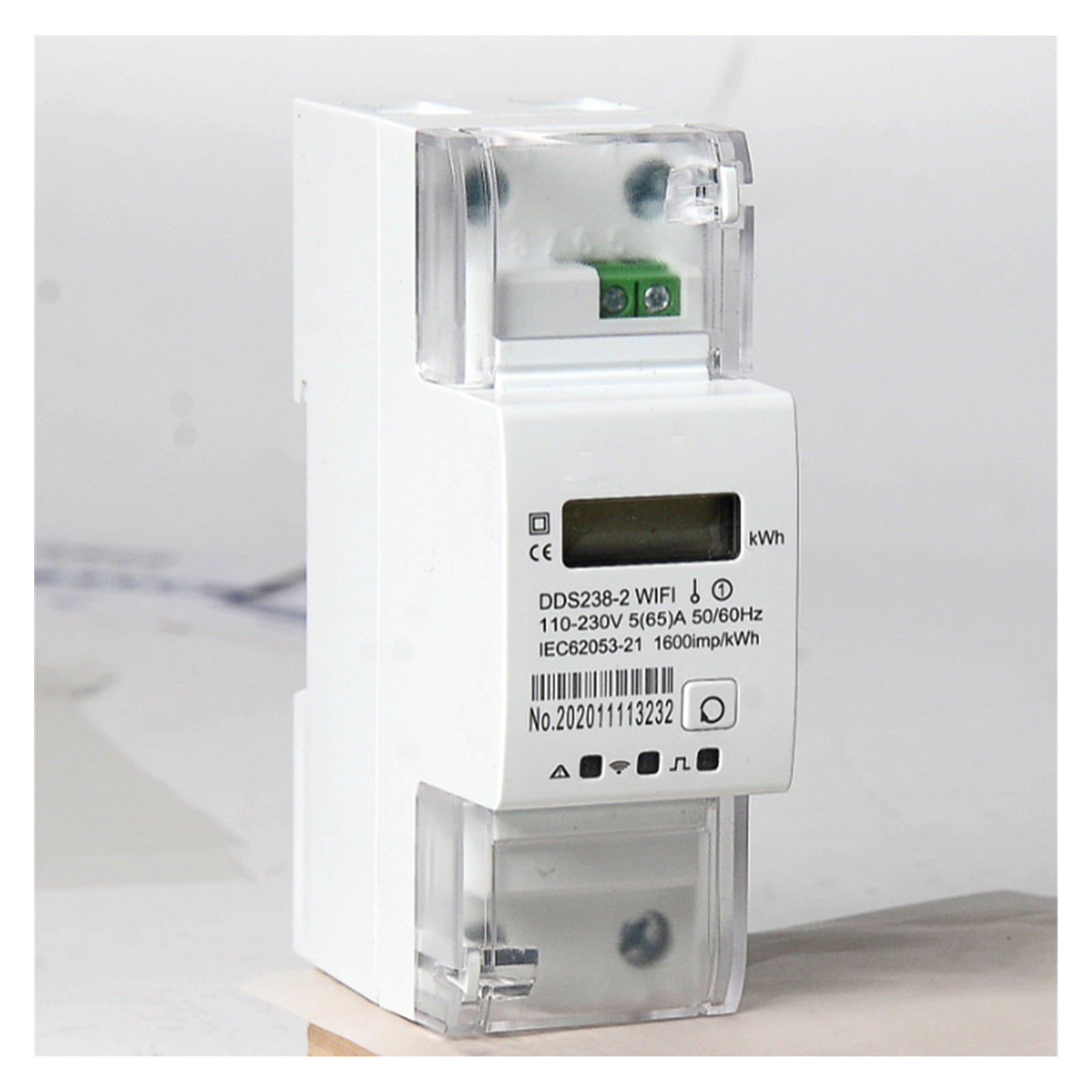 Single Phase Electric Tuya Smart Energy Meter Mobile Phone Timer ,Safe ...