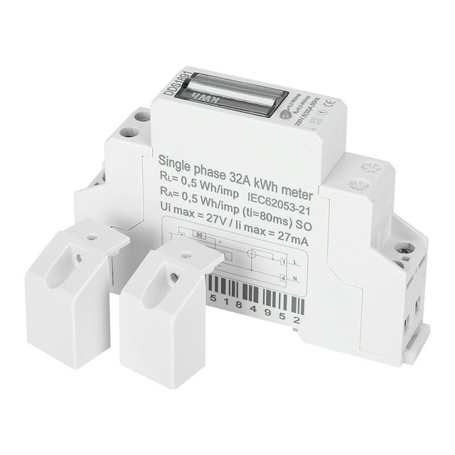 Single Phase Meter DDS1891 High Accuracy 2P LCD Electricity Rail Energy ...
