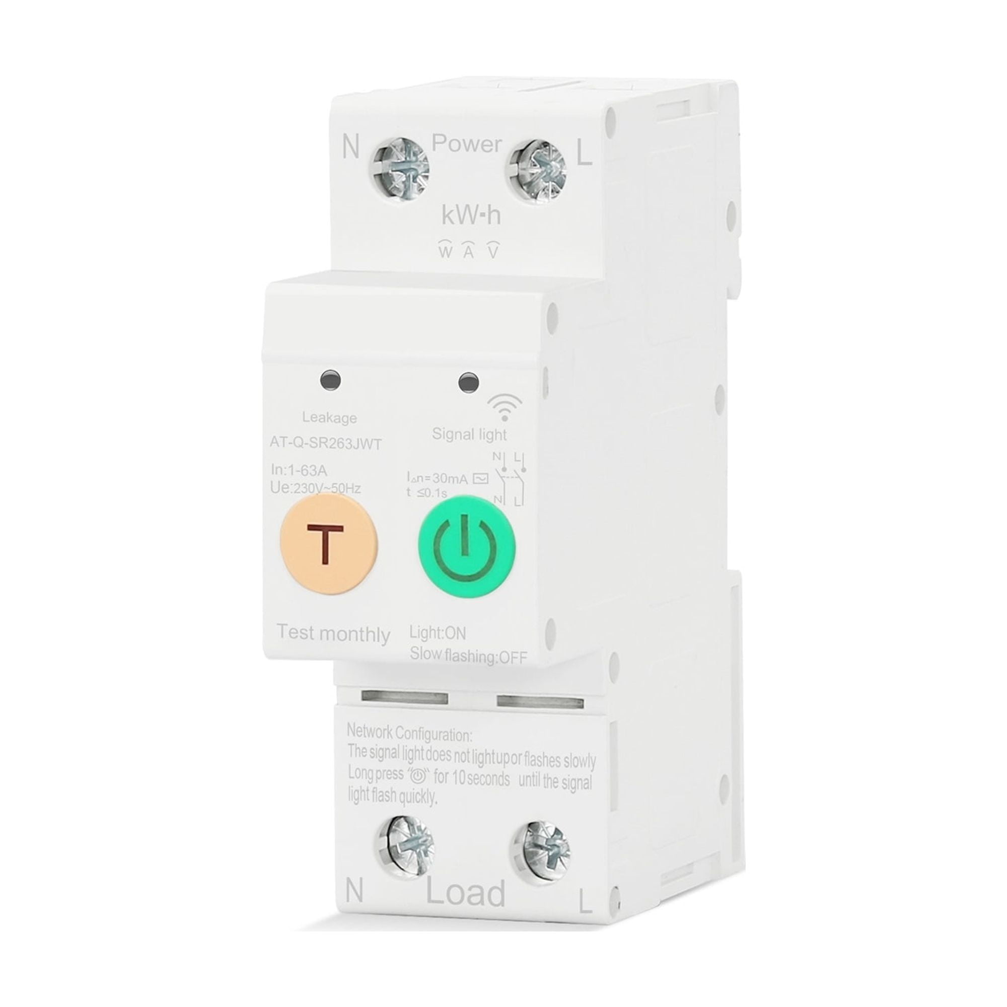 Single Phase Smart Energy Meter Kwh Metering Monitoring Circuit Breaker ...