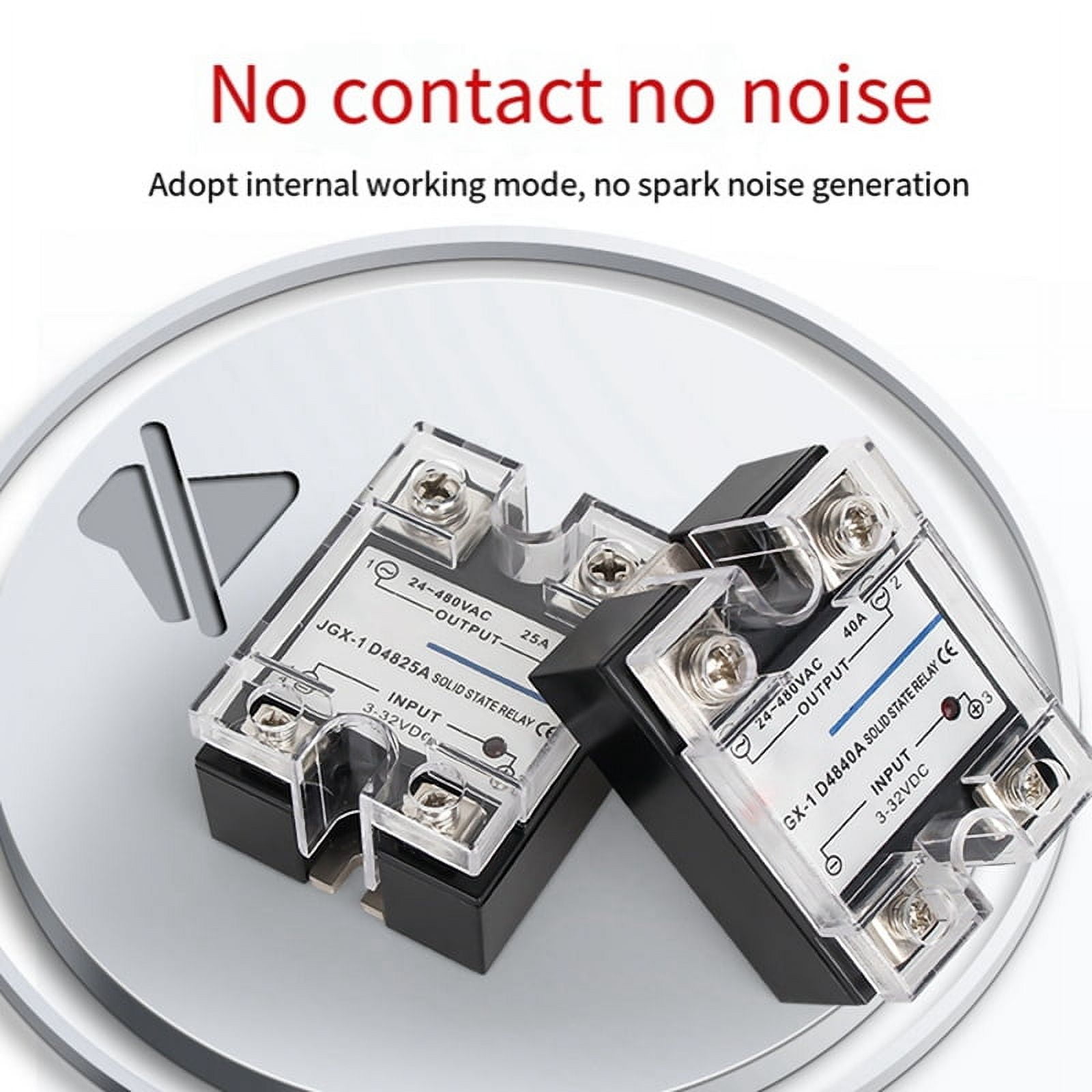 Single Phase Solid State Relay SSR DC Control AC 25A - Walmart Business ...