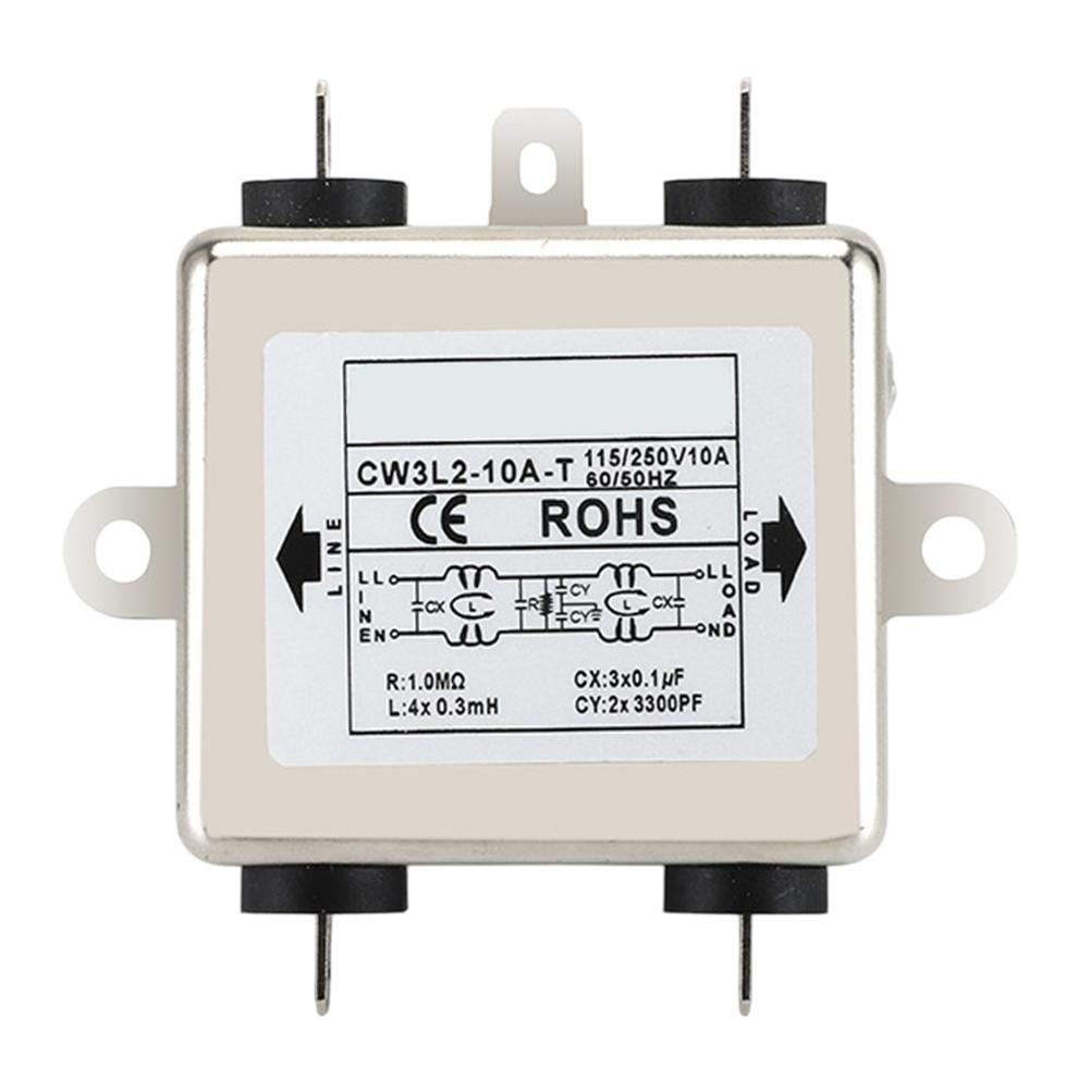 Single-Phase Two-Stage Filter Cw3L2-T Single-Phase Ac Power Filter 10A ...