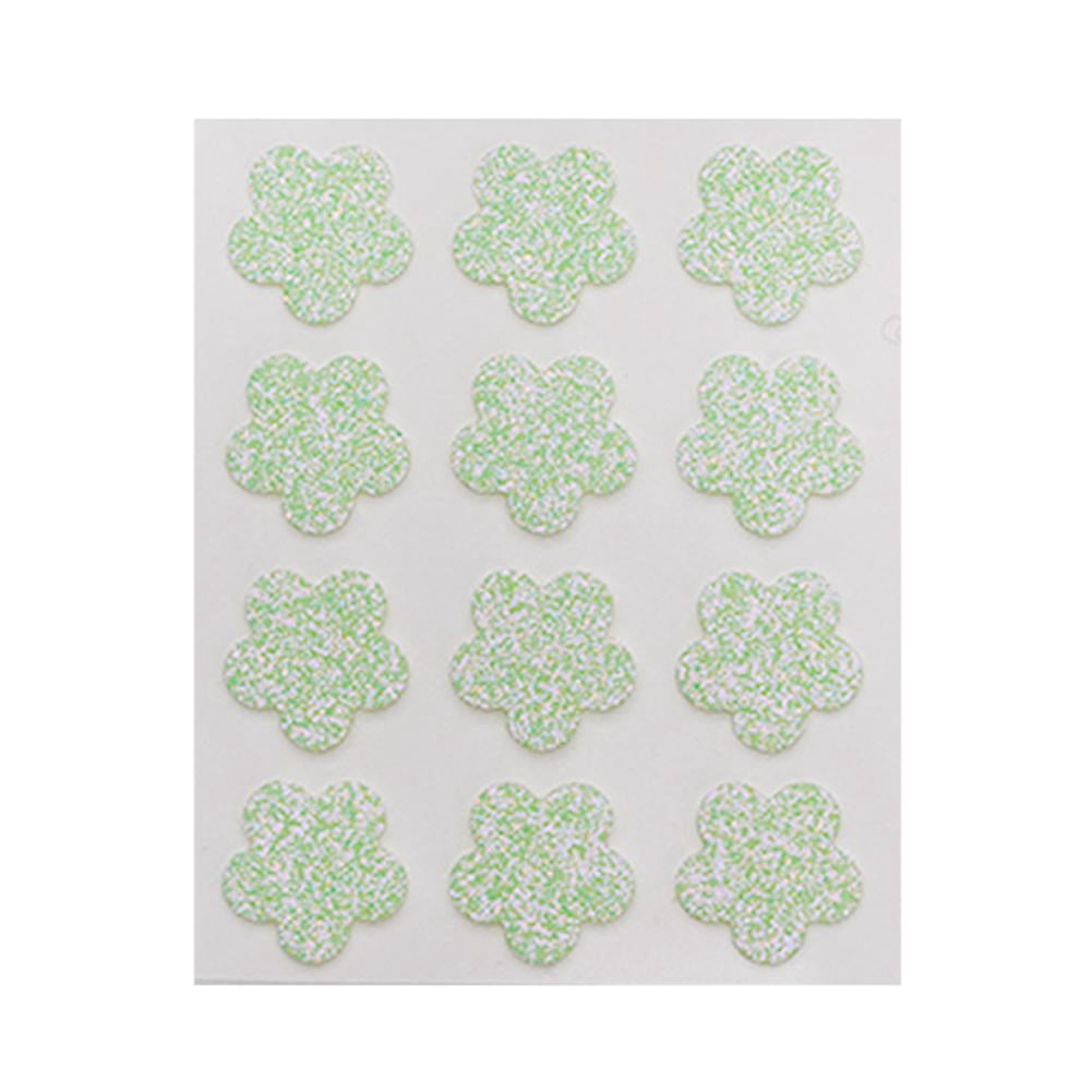 Single Piece Of Light Green Flower 12 Glitter Hydrocolloid Color Acne ...