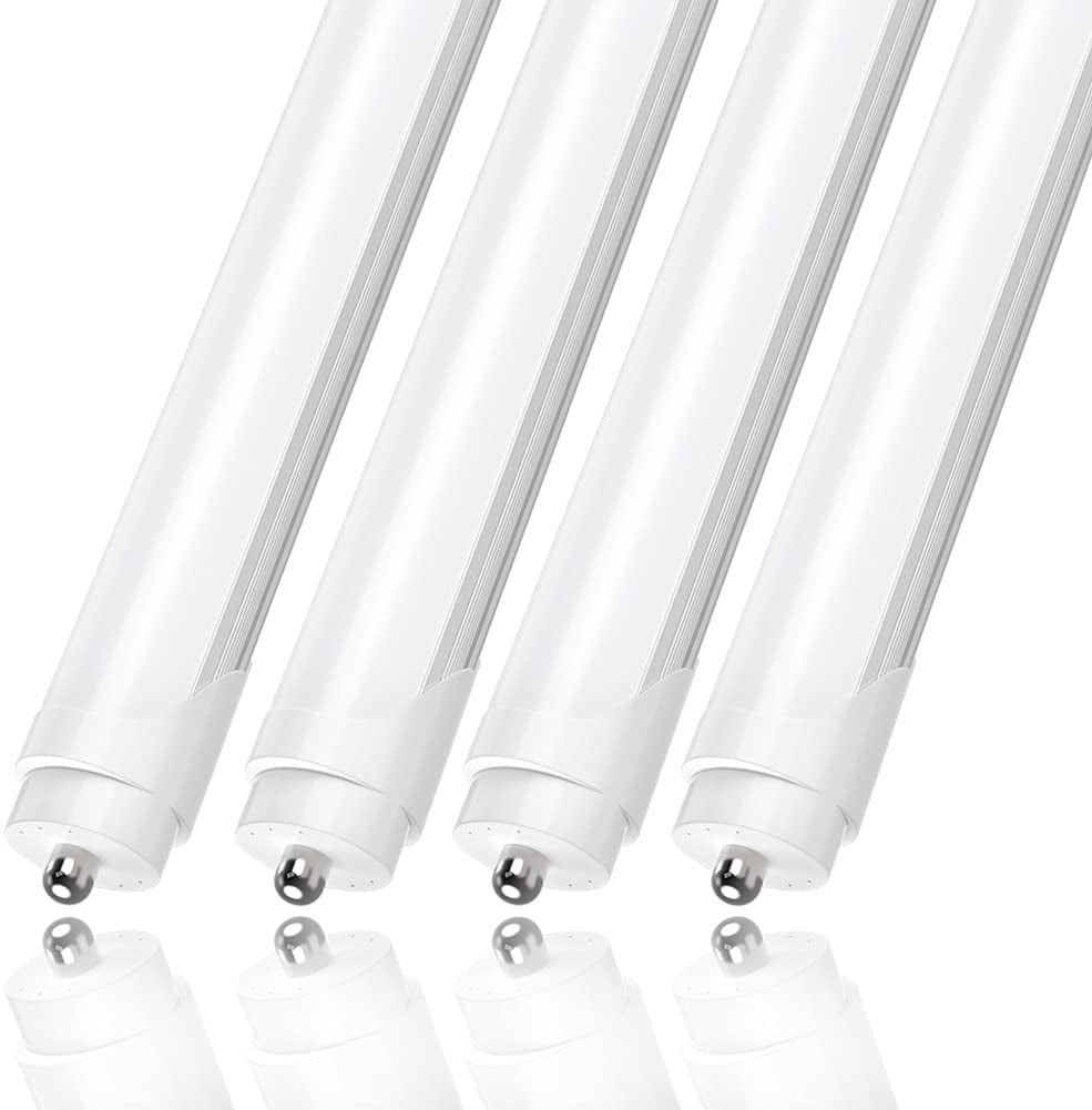 Single Pin T8 LED Tube Light 8ft Fa8 LED Bulbs, 45W 6000K Froted, 8 ...